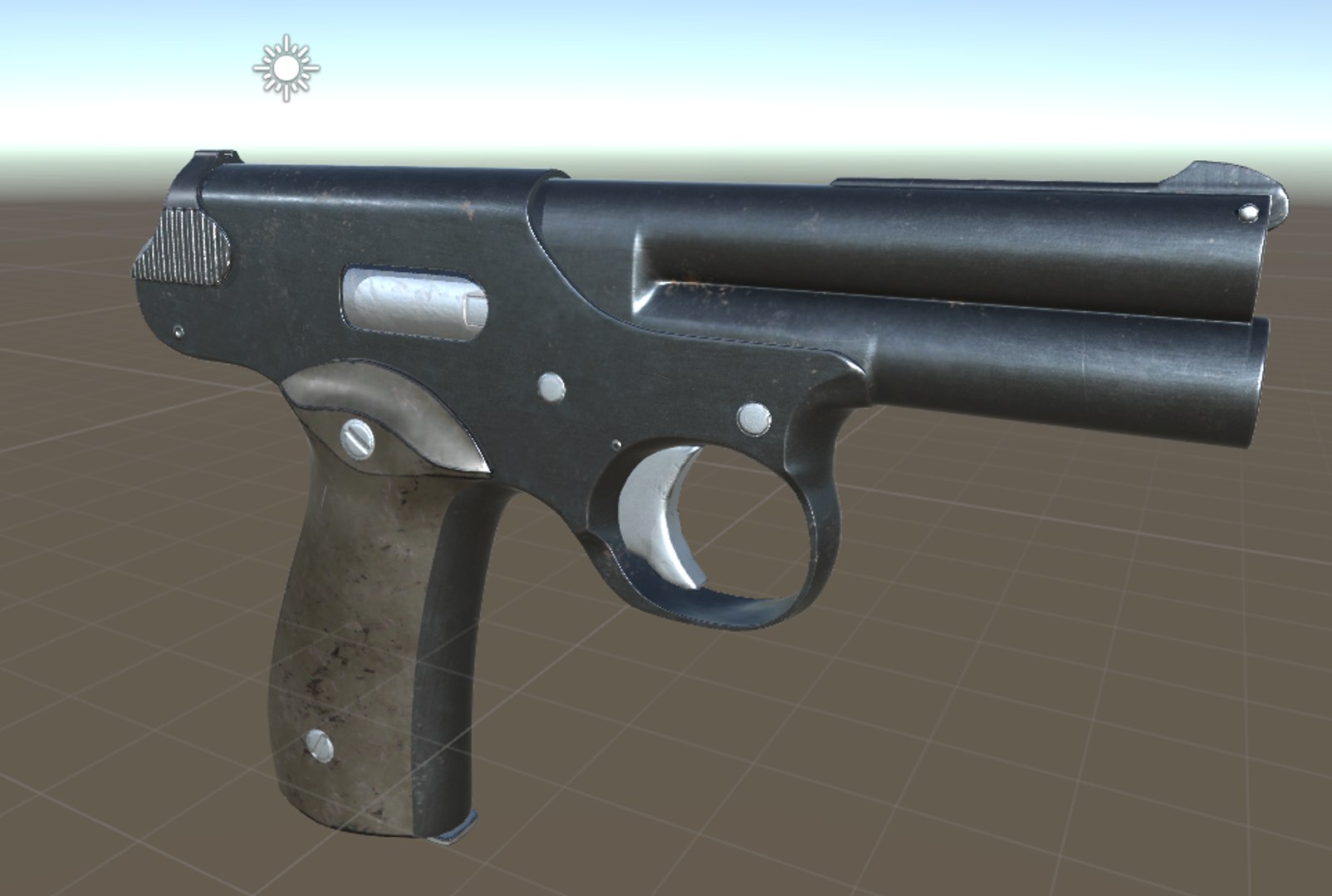 pistol unity 3d 3ds