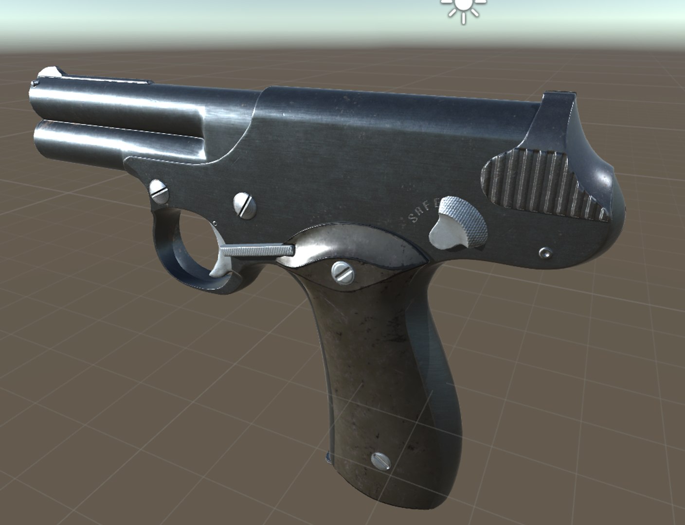 pistol unity 3d 3ds