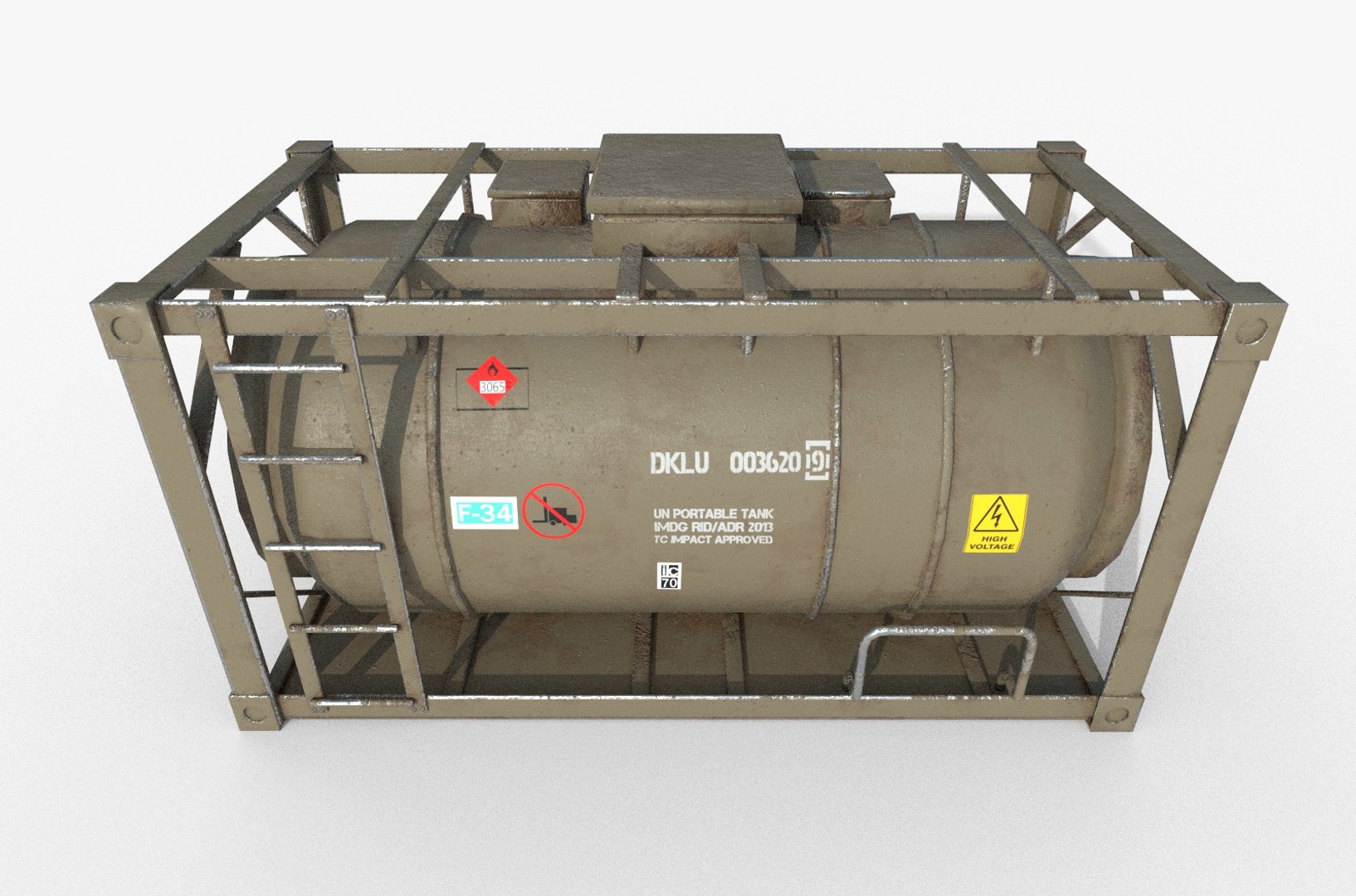 3D Model Tank Container - TurboSquid 1204191