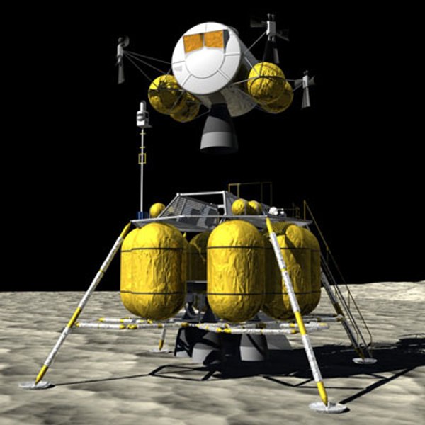 nasa rocket spacecraft 3d max