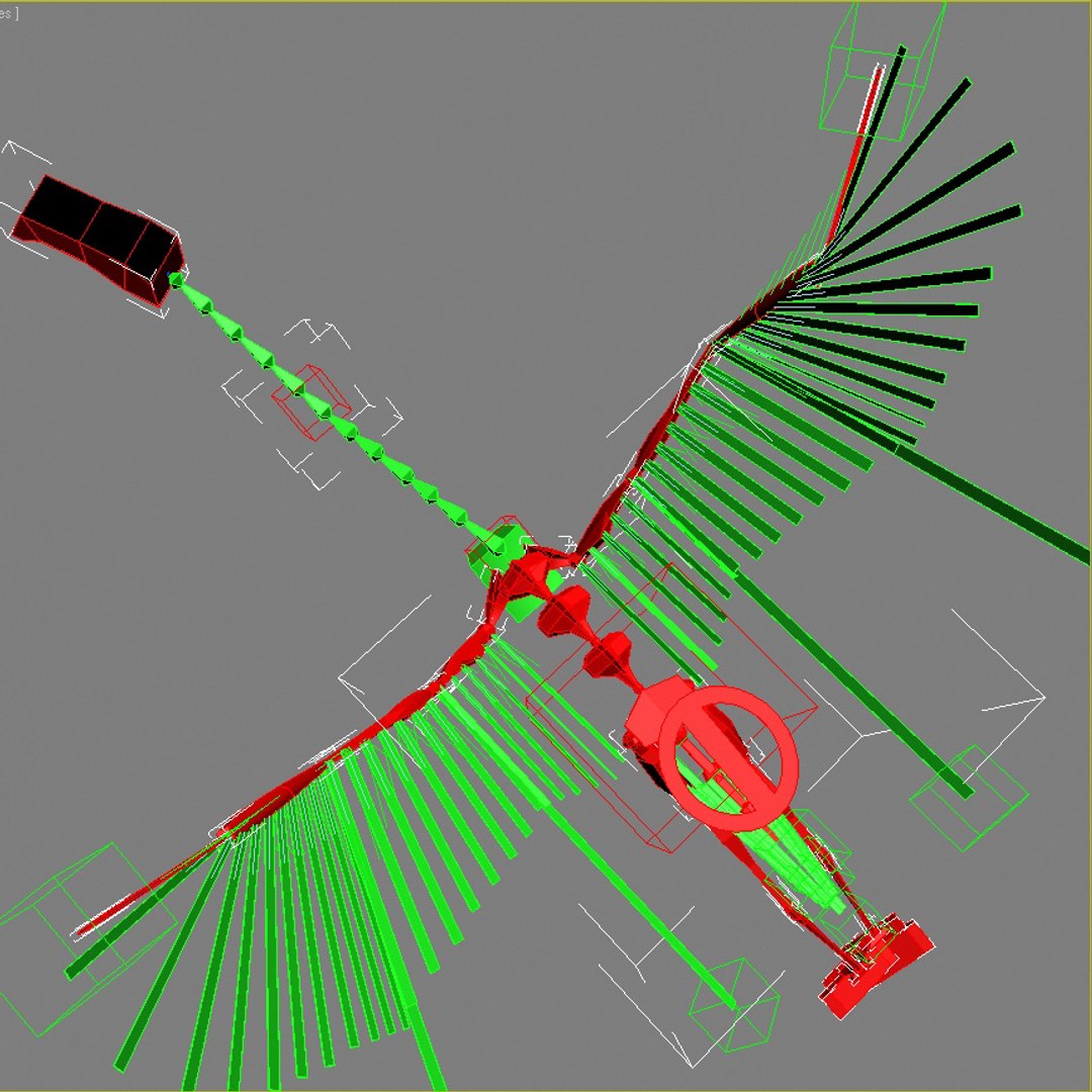Flamingo Skinned Rigged 3d Model
