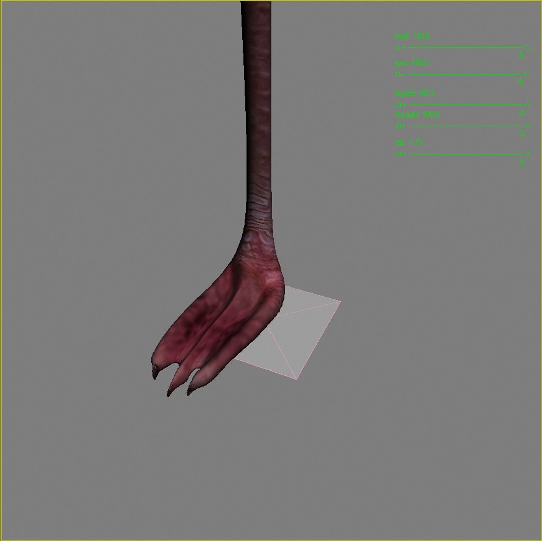 Flamingo Skinned Rigged 3d Model