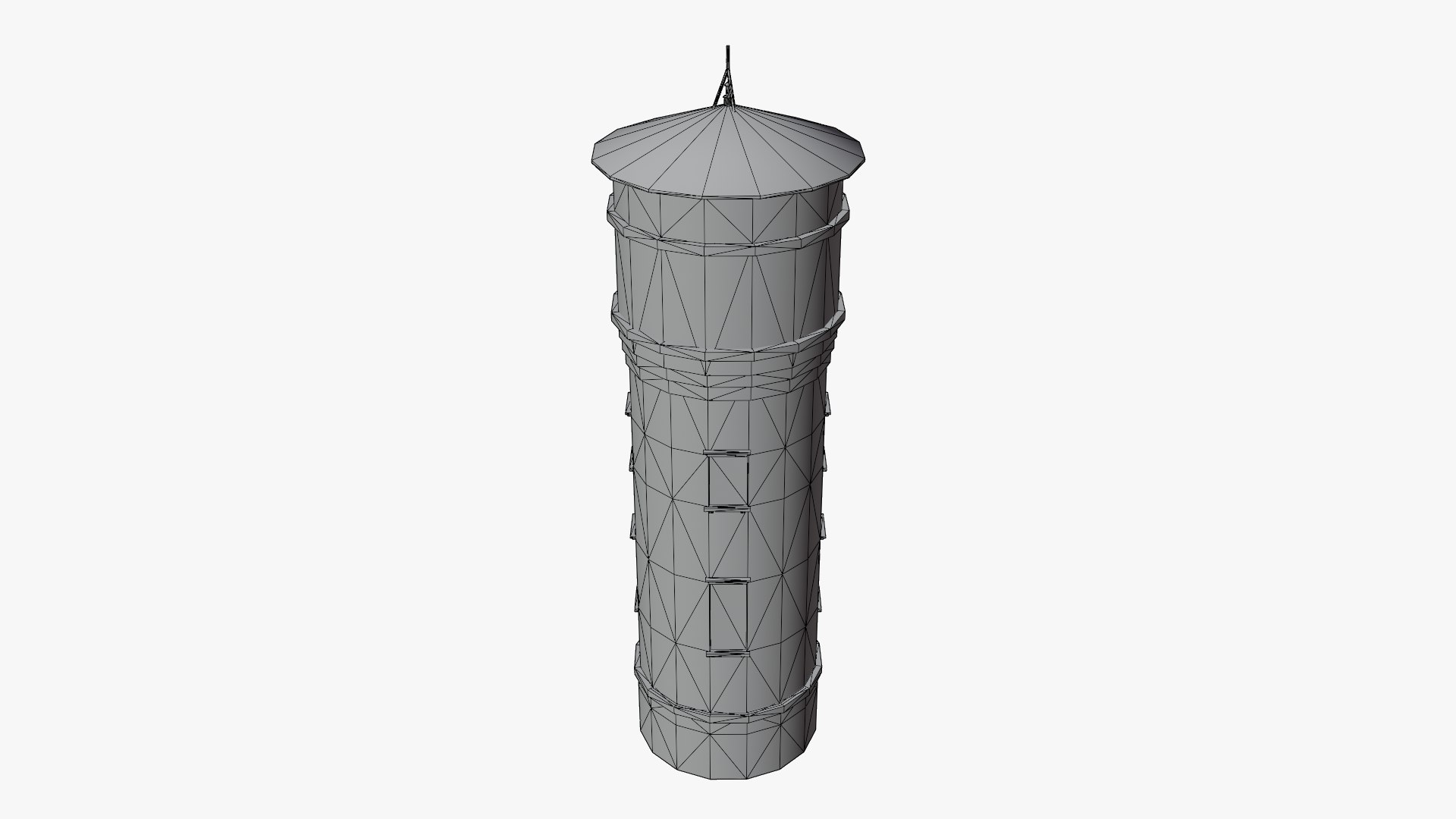 3D Watertower Brick - TurboSquid 1635331