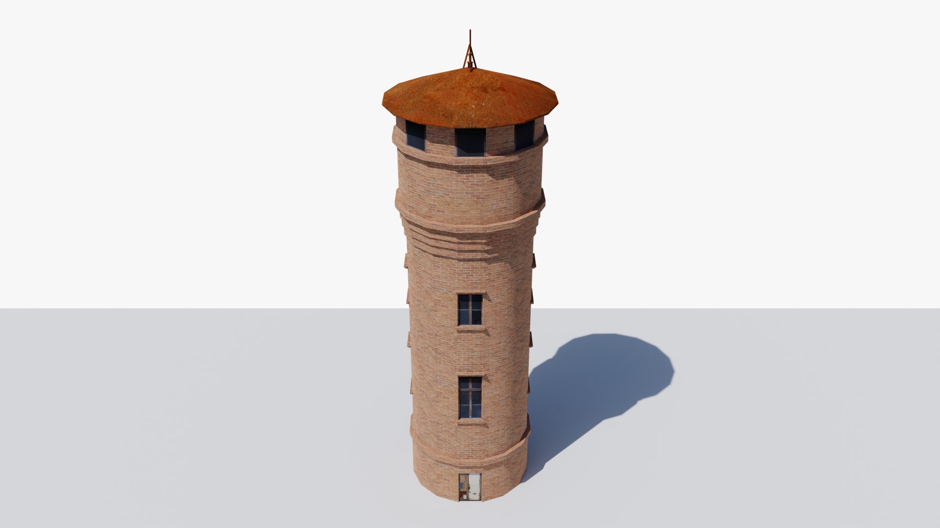 3D Watertower Brick - TurboSquid 1635331