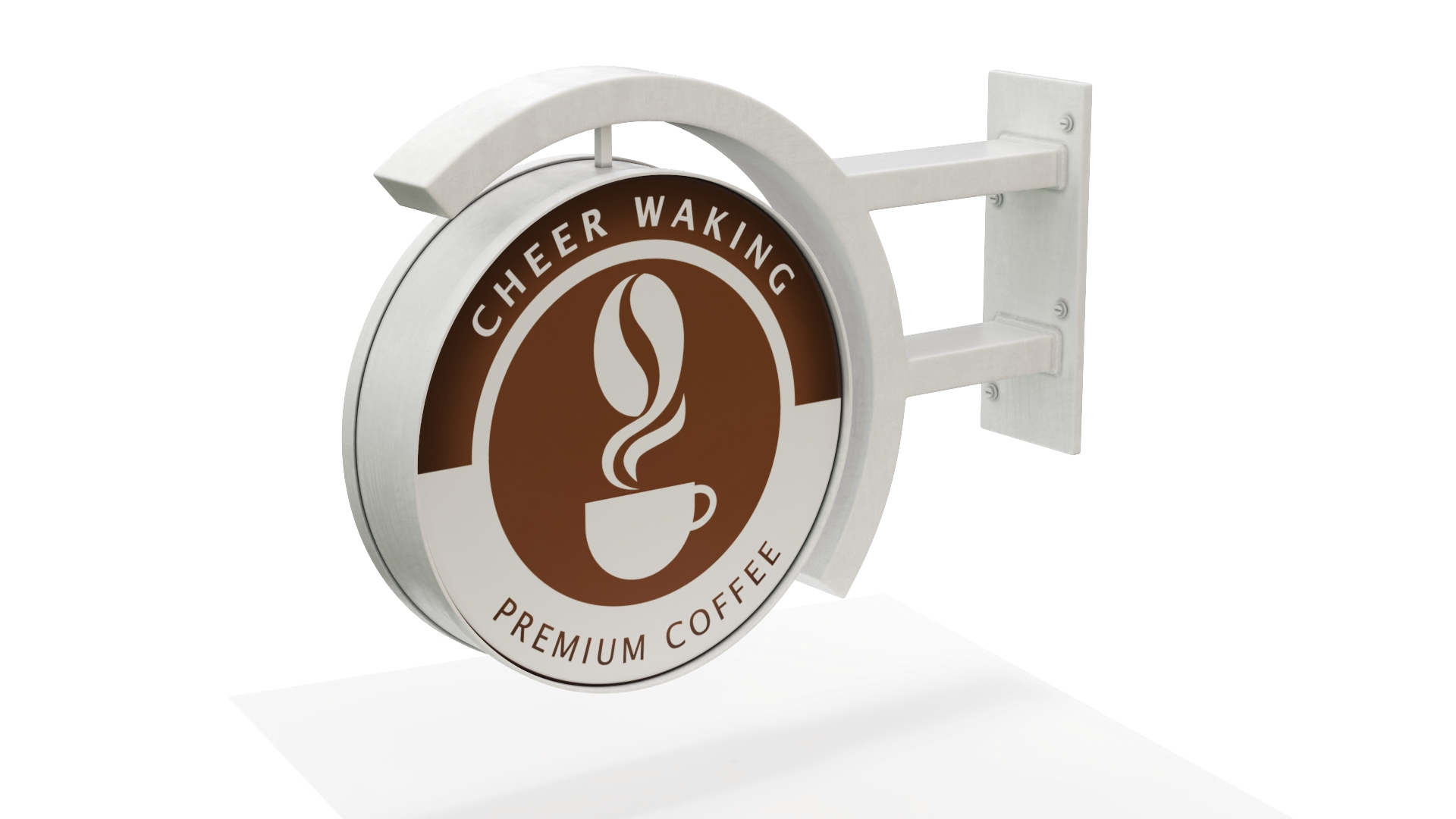 3D Coffee Shop Signage Wall Mounted - TurboSquid 2276870