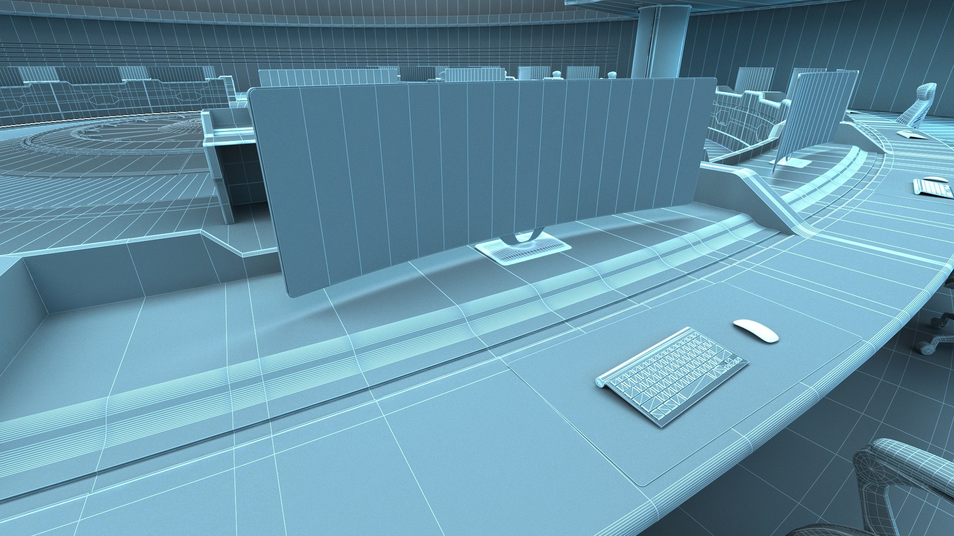 Monitoring Center Command Center 3D Model - TurboSquid 2004190