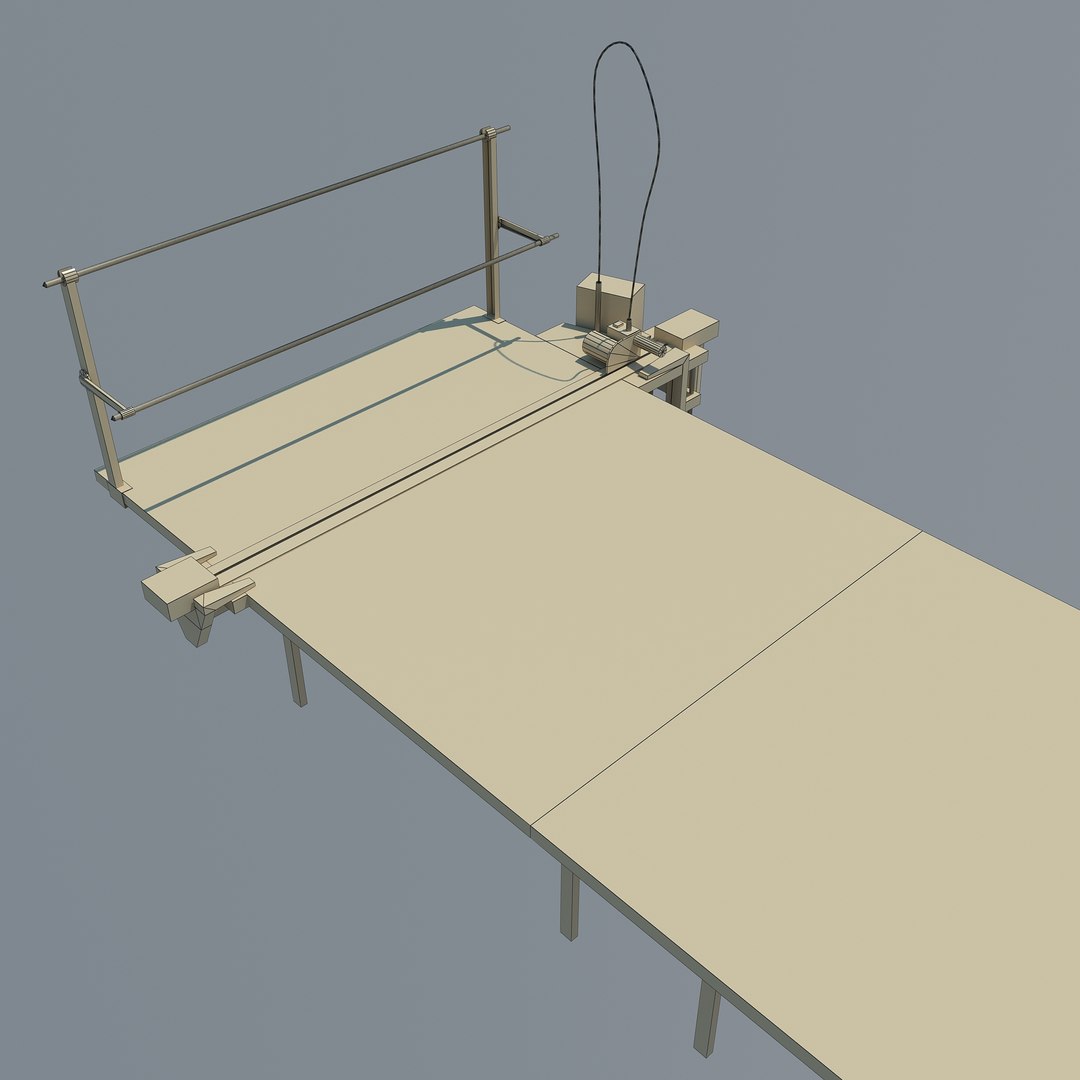 Industrial Table Cutting Fabrics 3D Model - TurboSquid 1316537