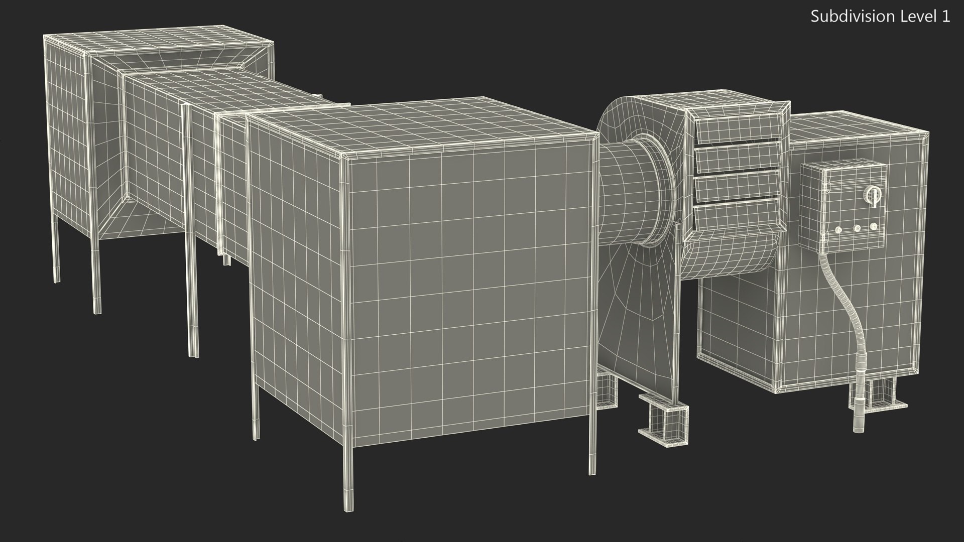 3D HVAC Duct System - TurboSquid 2329854