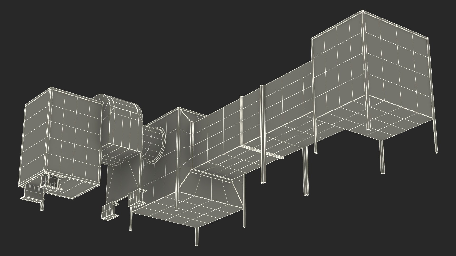 3D HVAC Duct System - TurboSquid 2329854