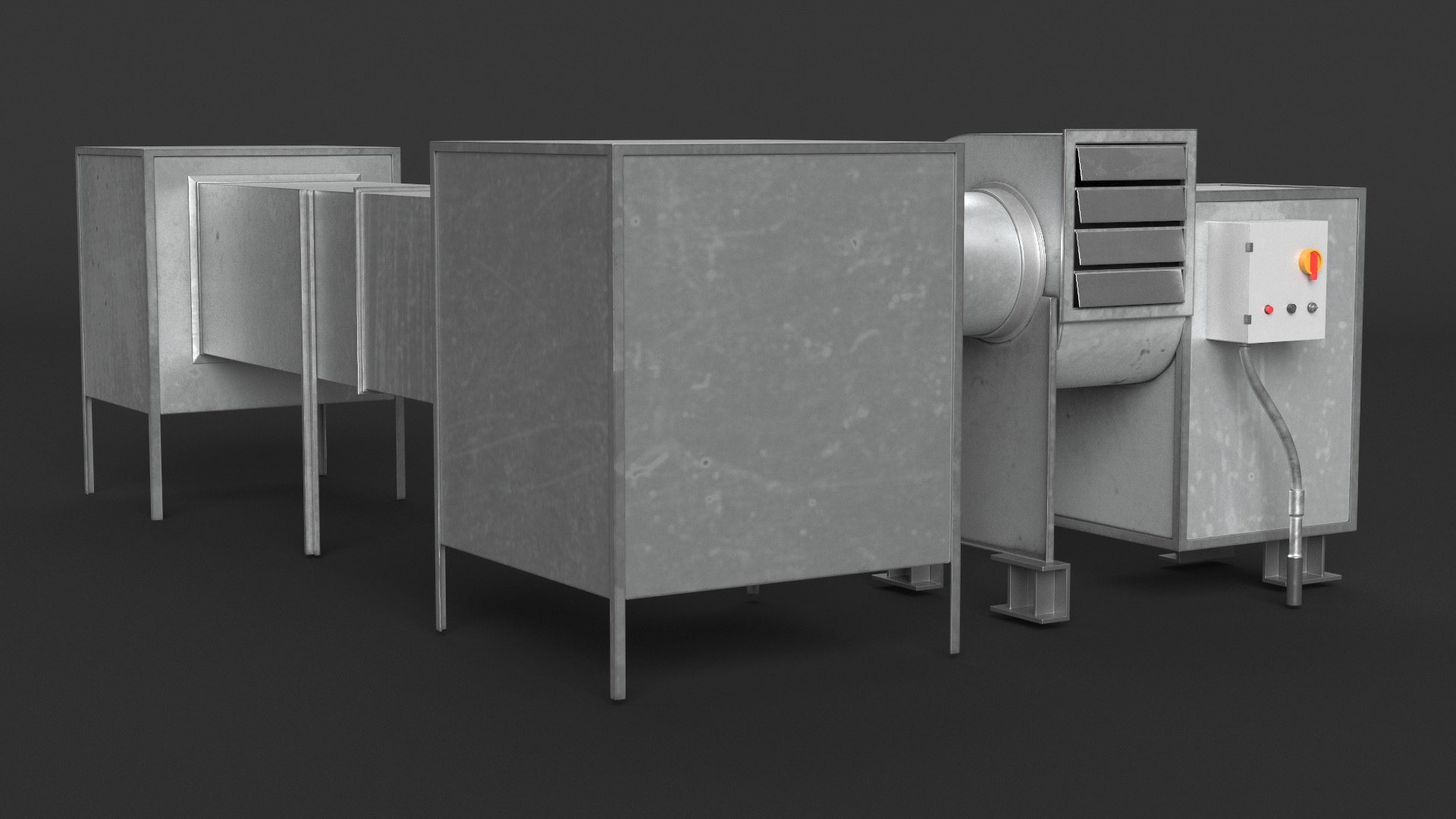 3D HVAC Duct System - TurboSquid 2329854