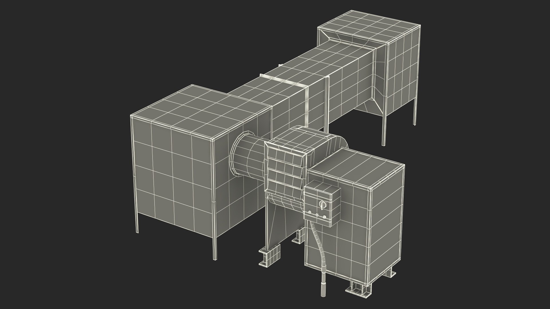3D HVAC Duct System - TurboSquid 2329854