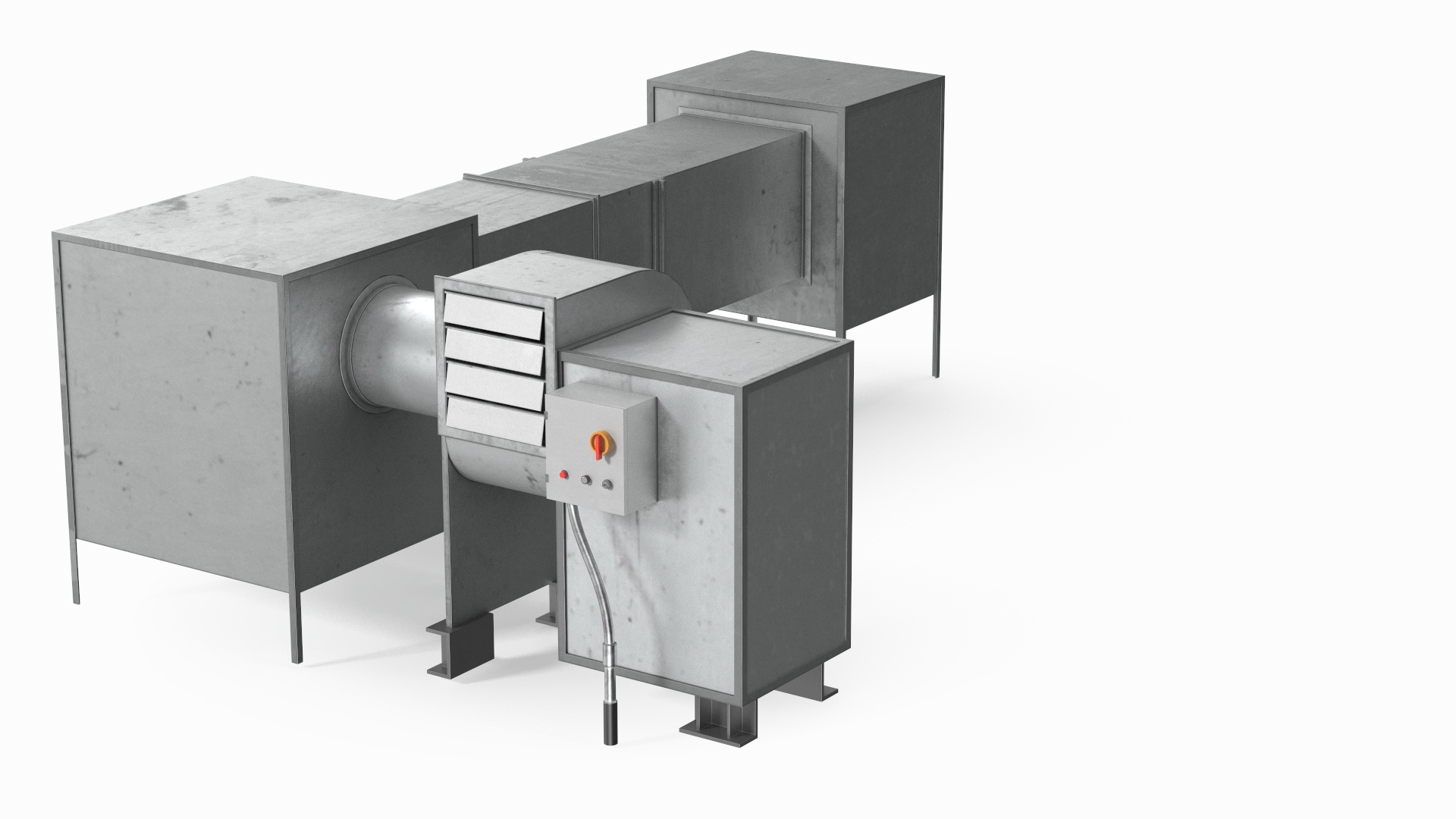 3D HVAC Duct System - TurboSquid 2329854