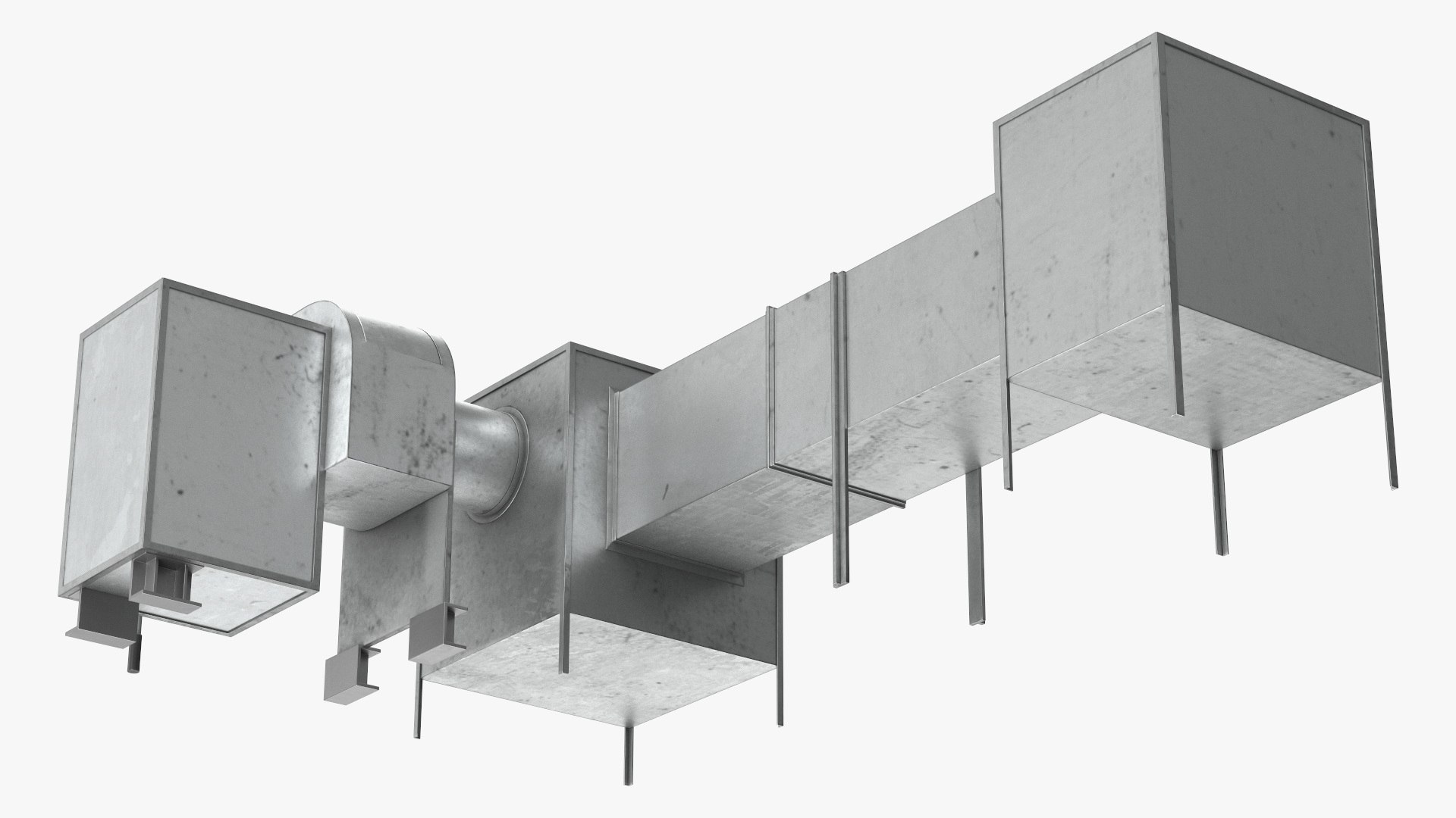 3D HVAC Duct System - TurboSquid 2329854