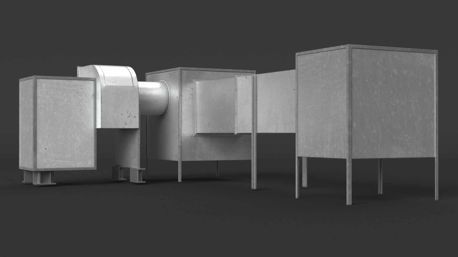 3D HVAC Duct System - TurboSquid 2329854