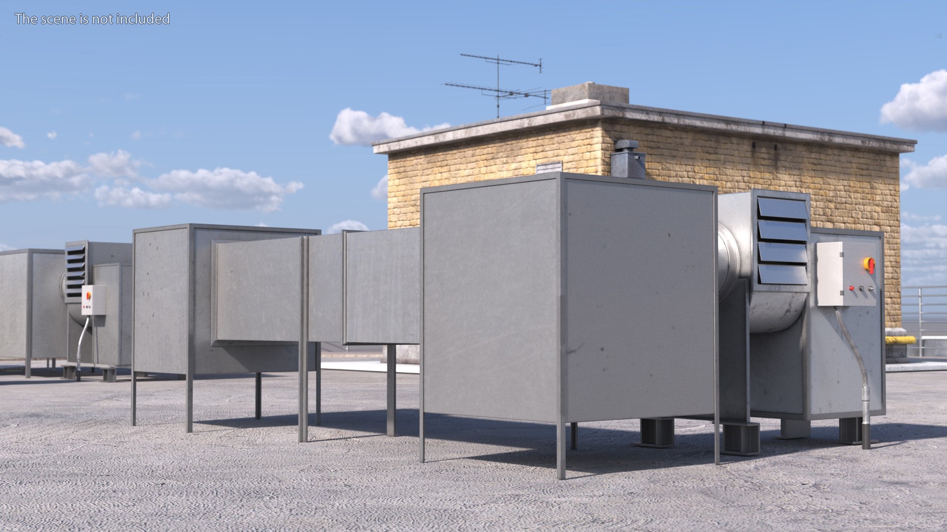 3D HVAC Duct System - TurboSquid 2329854