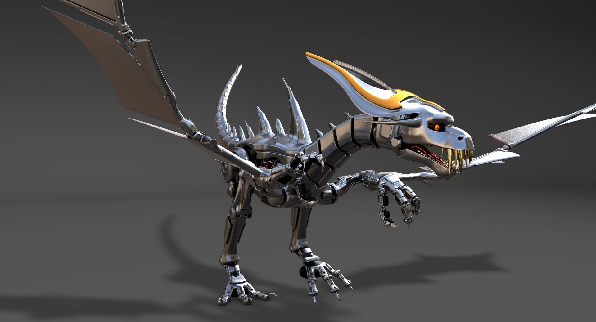 Robot dragon model - TurboSquid 1280056
