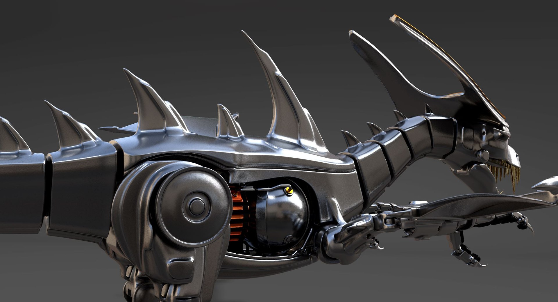 Robot dragon model - TurboSquid 1280056