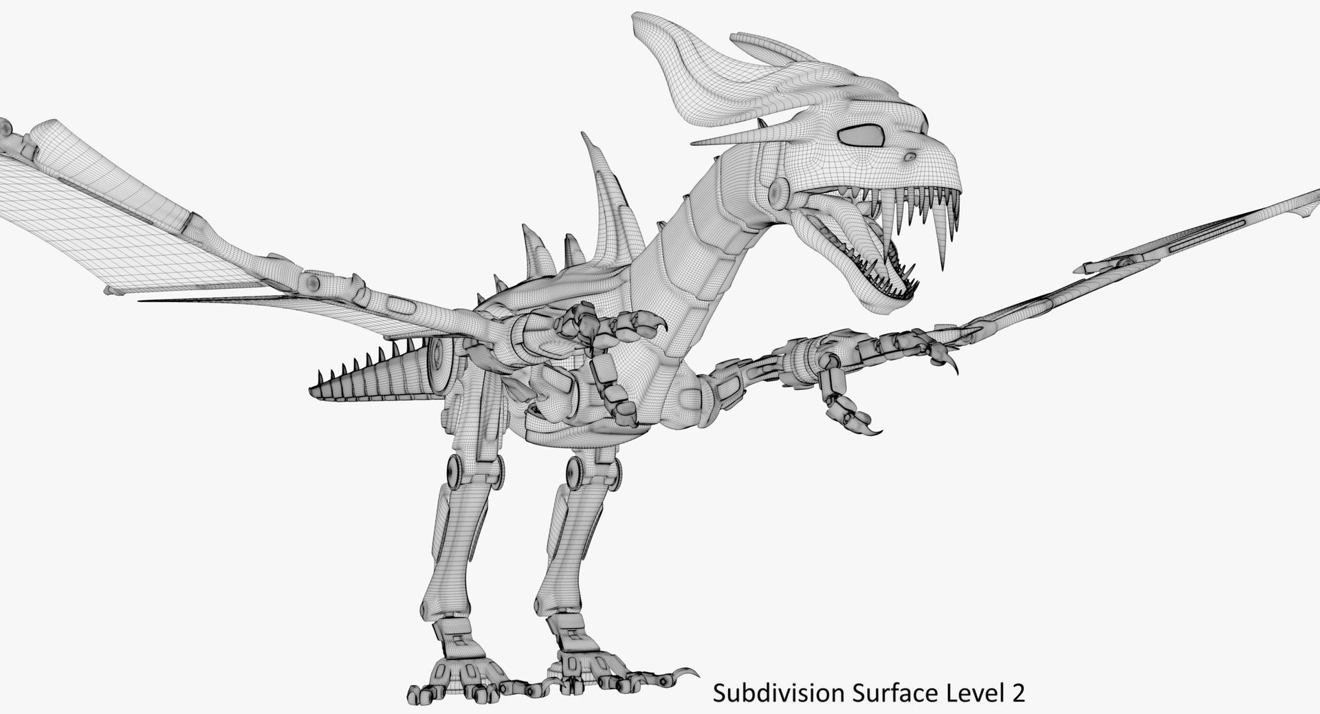 Robot dragon model - TurboSquid 1280056