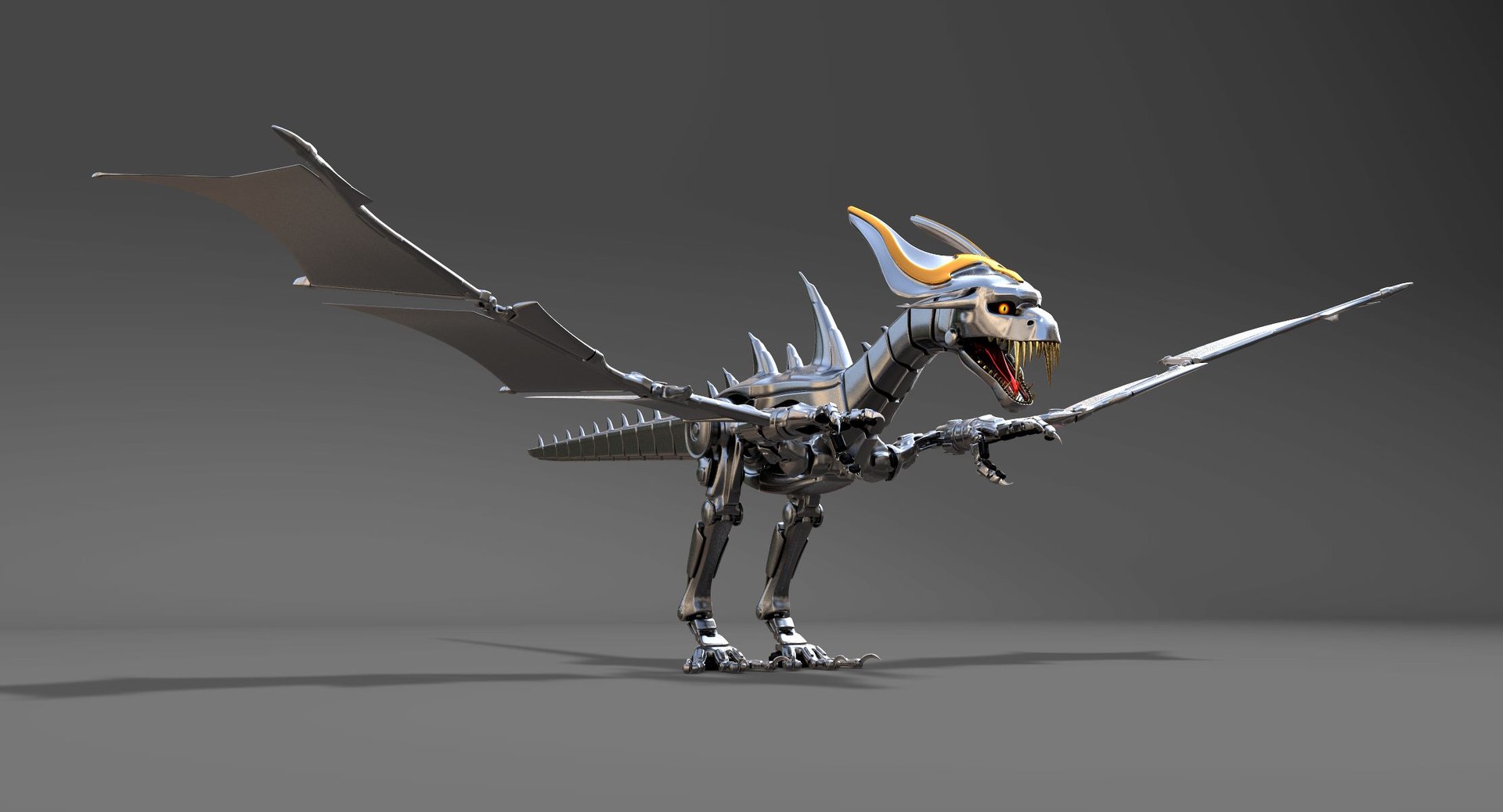 Robot Dragon Model - TurboSquid 1280056