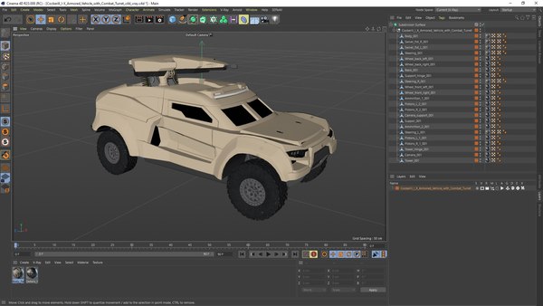 modelo 3d Vehículo blindado Cockerill IX con torreta de combate ...