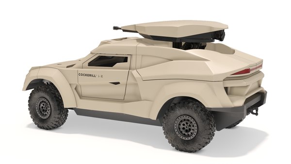 modèle 3D de Véhicule blindé Cockerill IX avec tourelle de combat ...