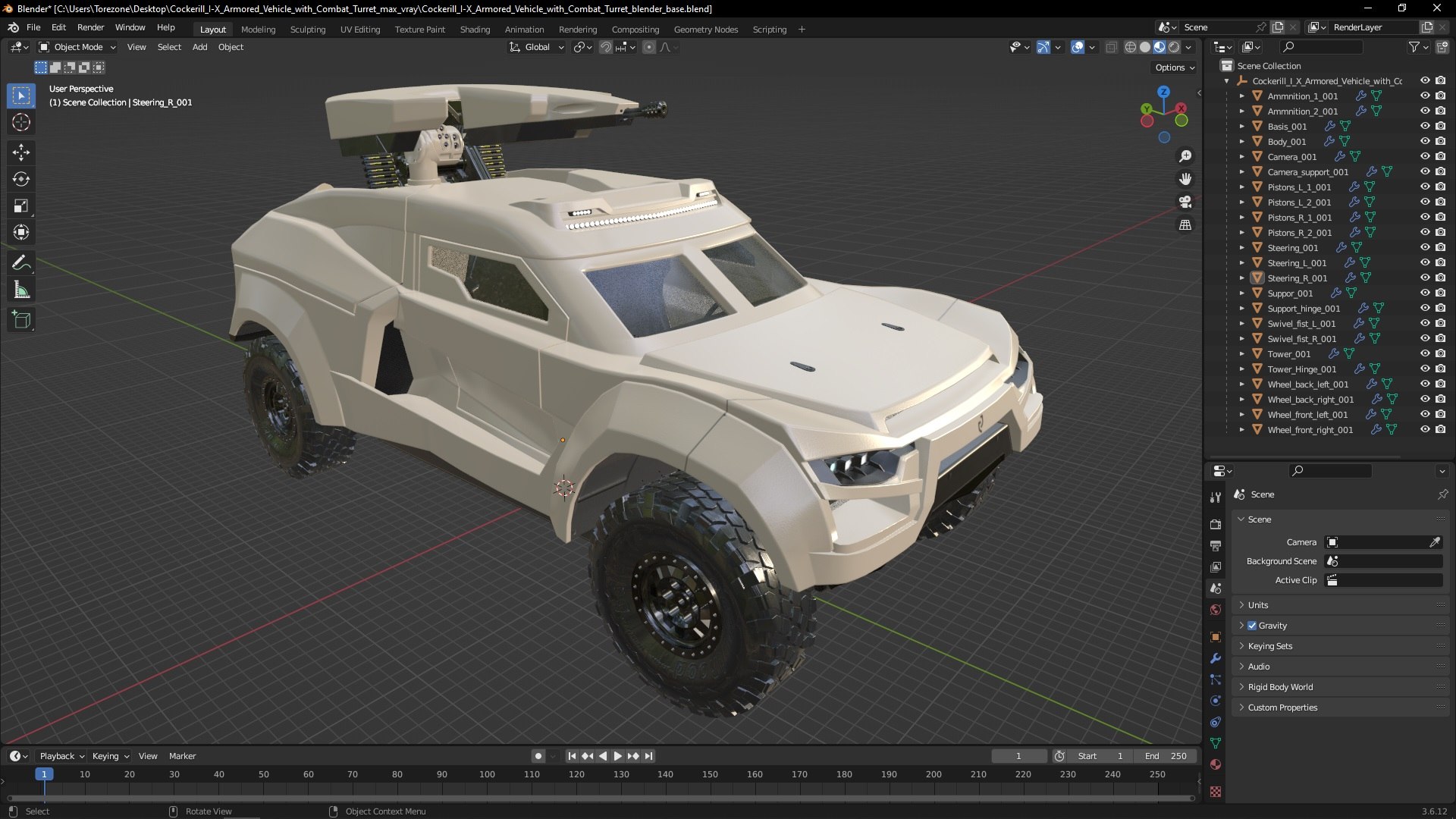 Cockerill I-X Armored Vehicle With Combat Turret 3D Model - TurboSquid ...