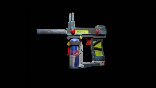 3D модель RED BULL GUN - TurboSquid 1961726