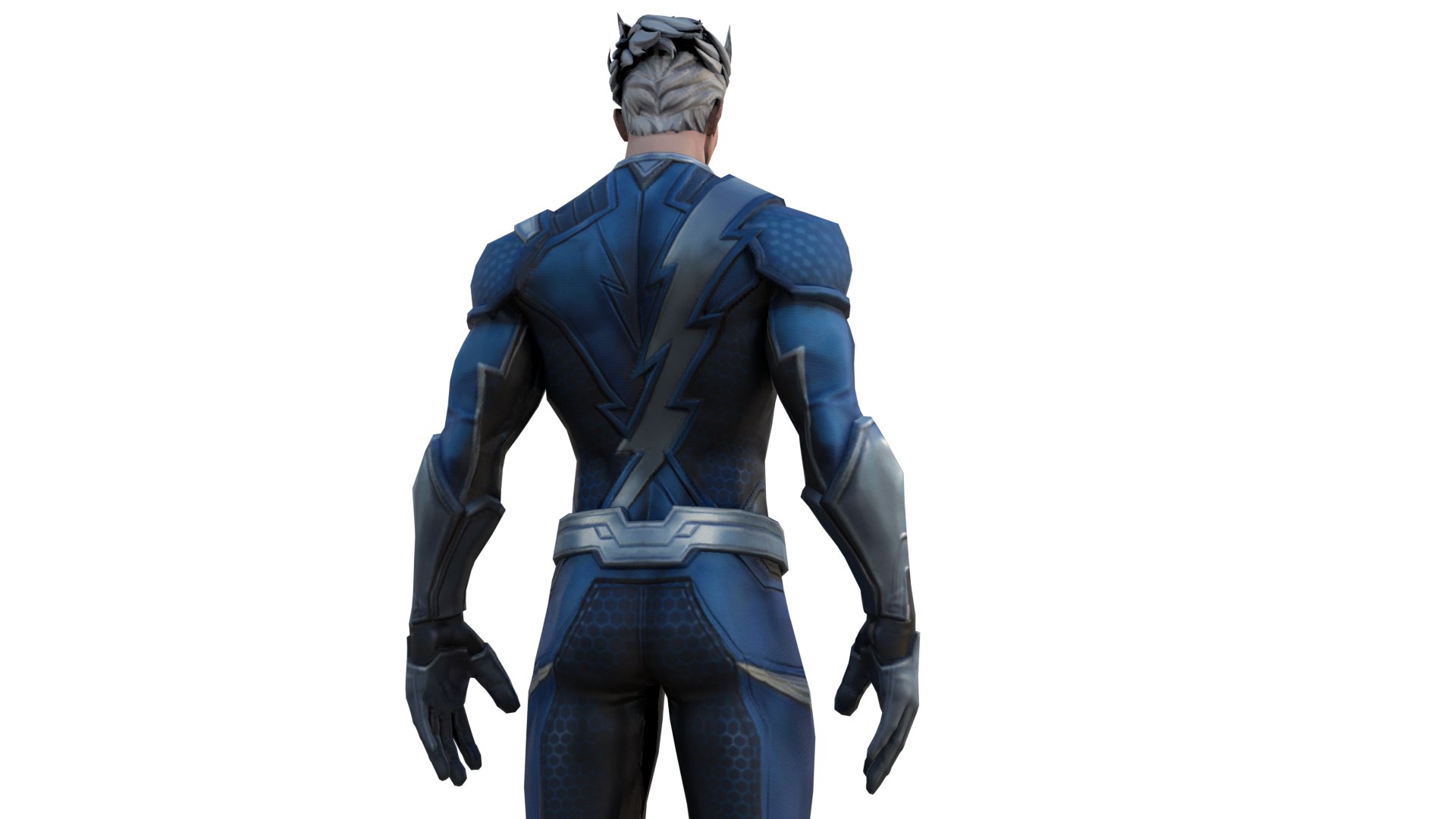 Quick Silver Speedster Marvel Hero 3D Model Game Ready Rigged 3D Model ...