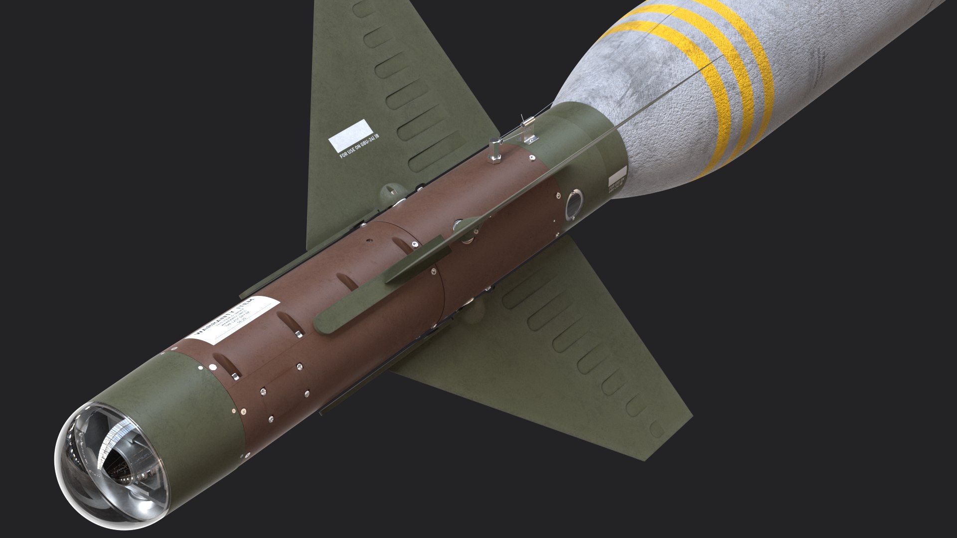 Gbu-24 Paveway Iii Bomb 3d Model