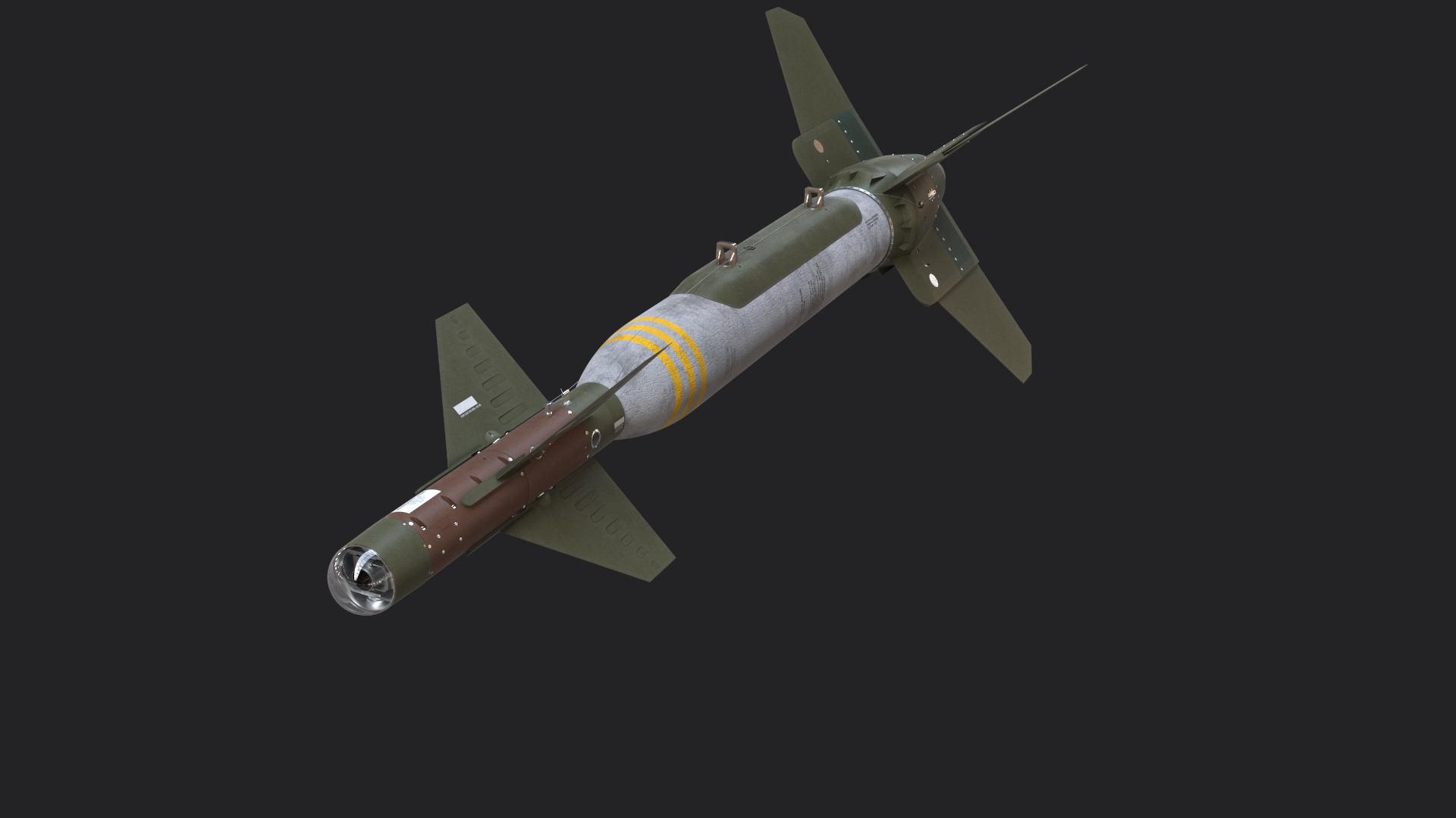 Gbu-24 Paveway Iii Bomb 3d Model