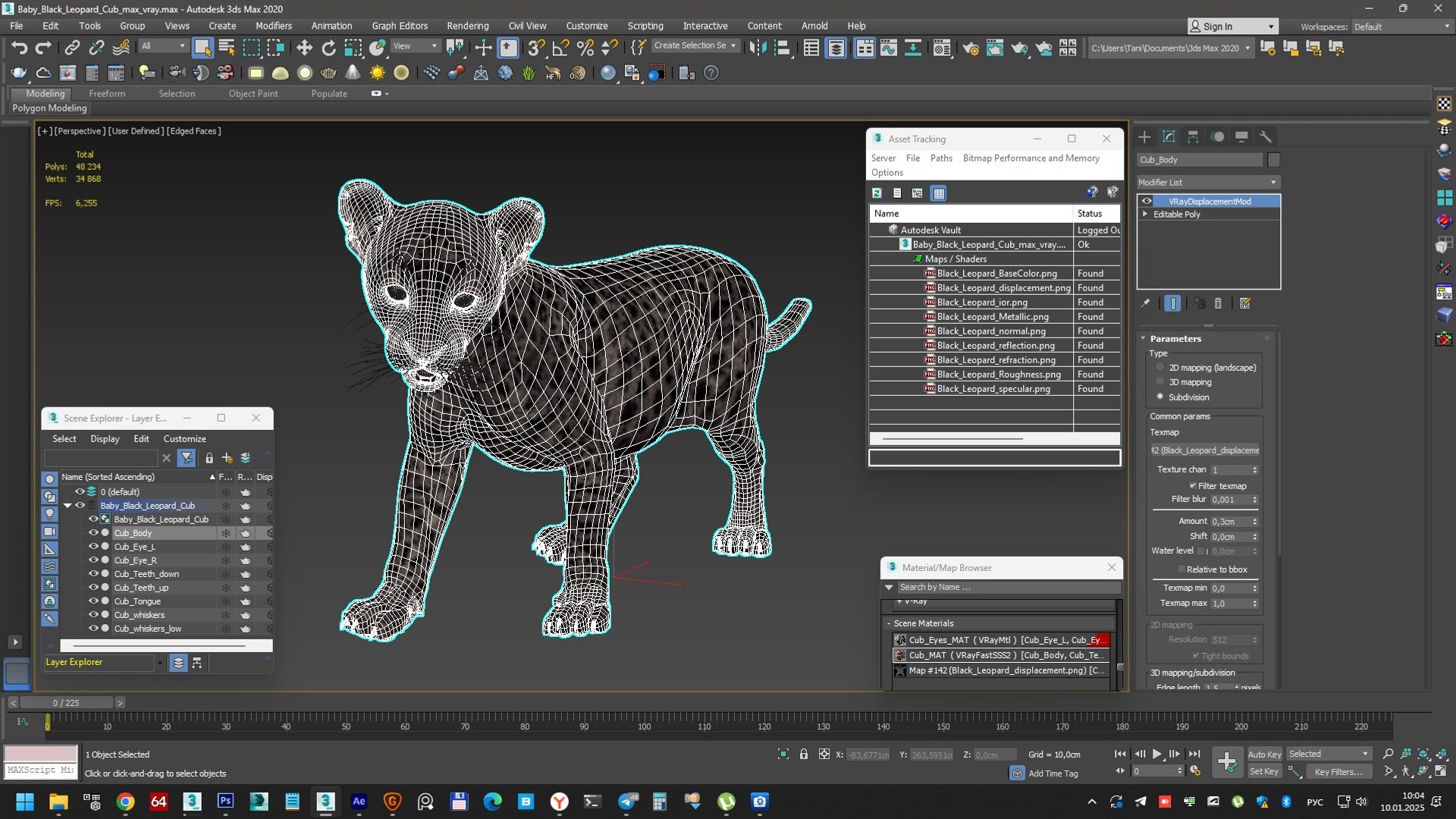 Baby Black Leopard Cub 3D Model - TurboSquid 2339691