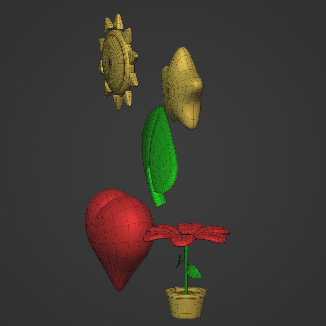 Cartoon Icons Pack 3D - TurboSquid 1824310