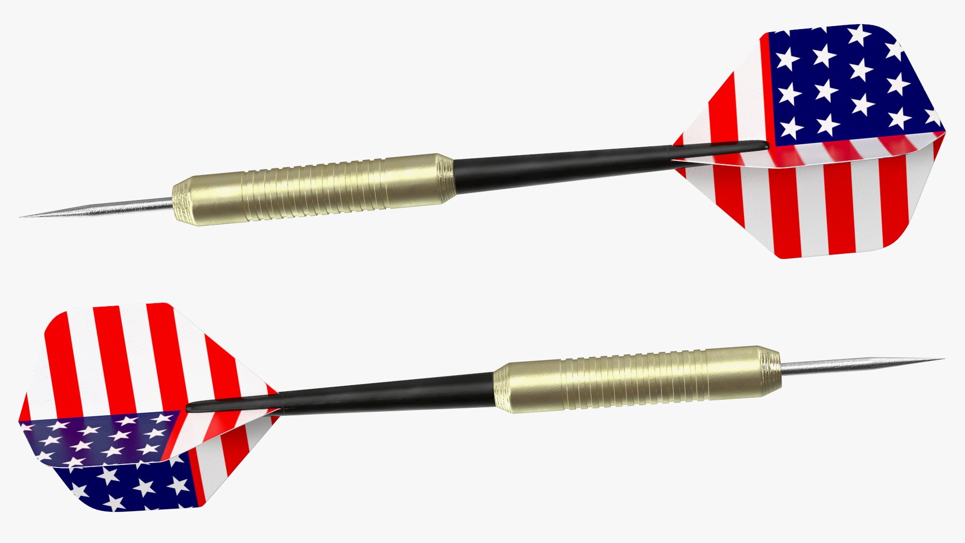 American Flag Themed Dart 3D Model - TurboSquid 2214665