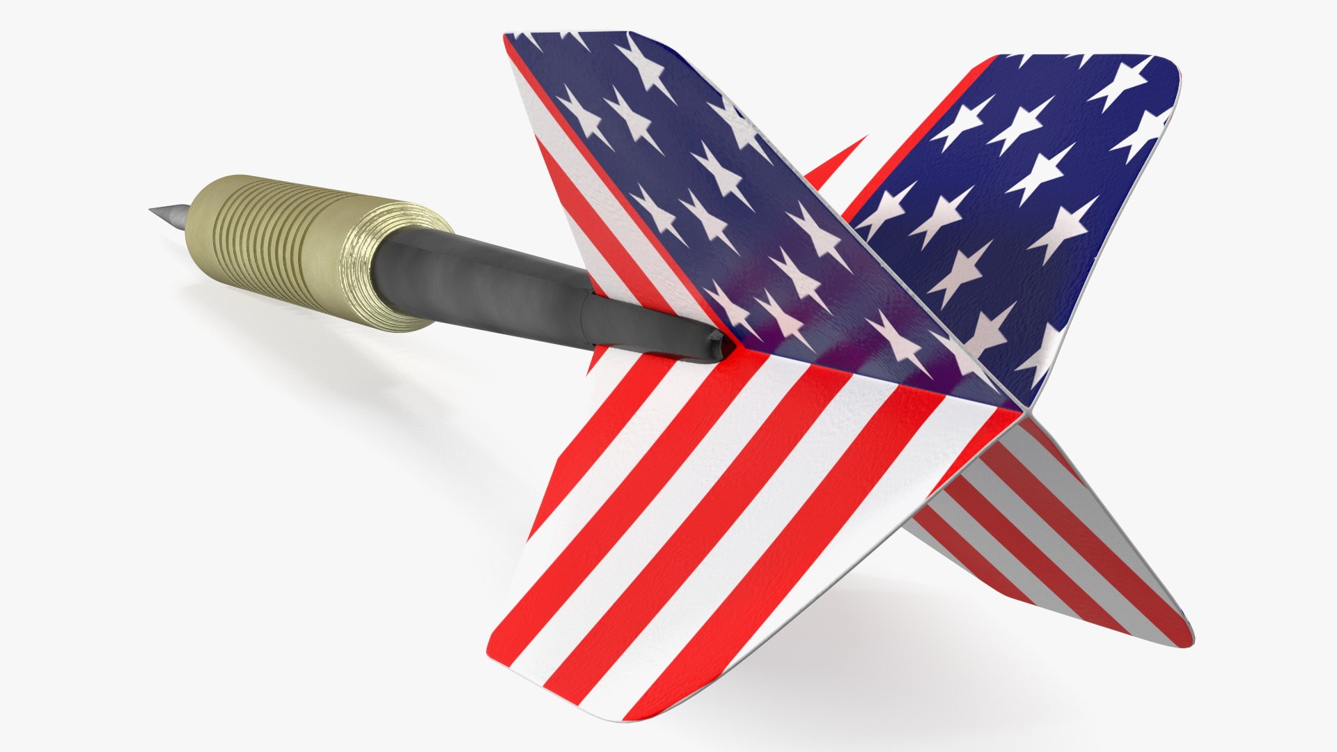 American Flag Themed Dart 3D Model - TurboSquid 2214665