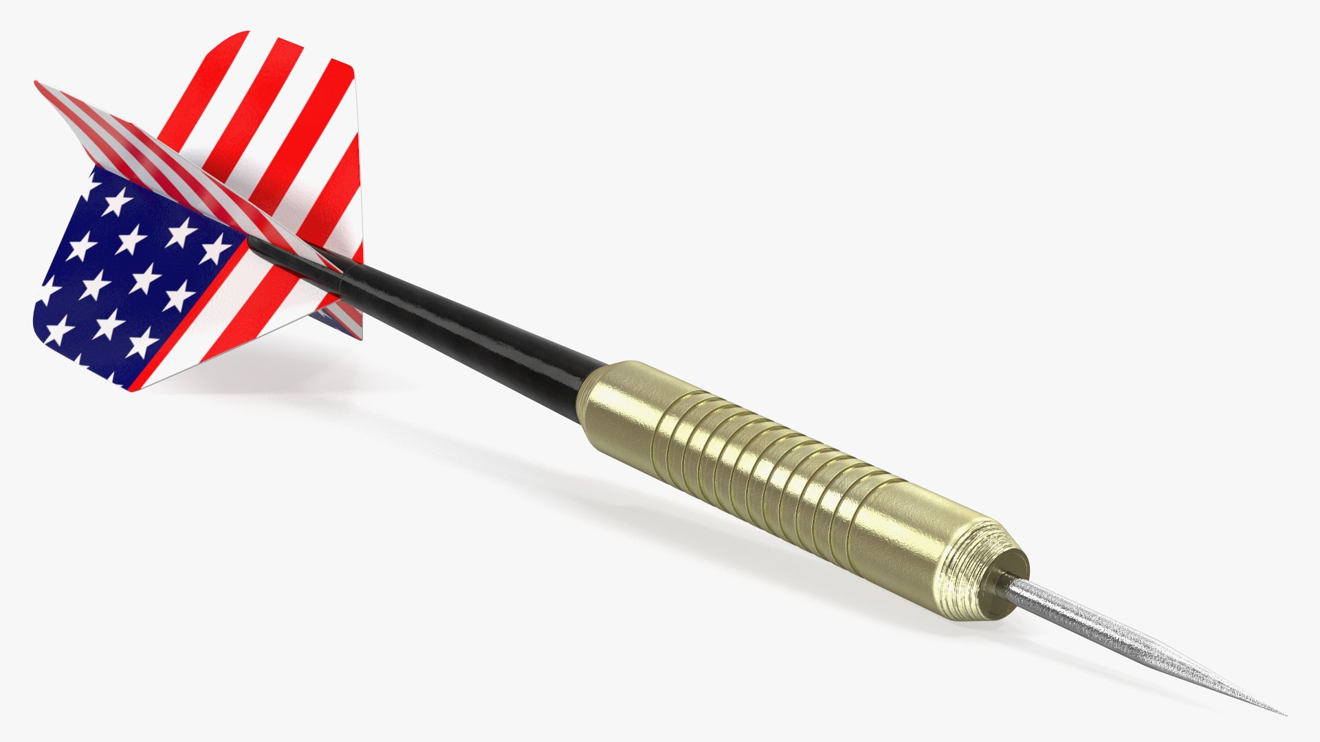 modelo 3d Dardo temático de la bandera americana - TurboSquid 2214665