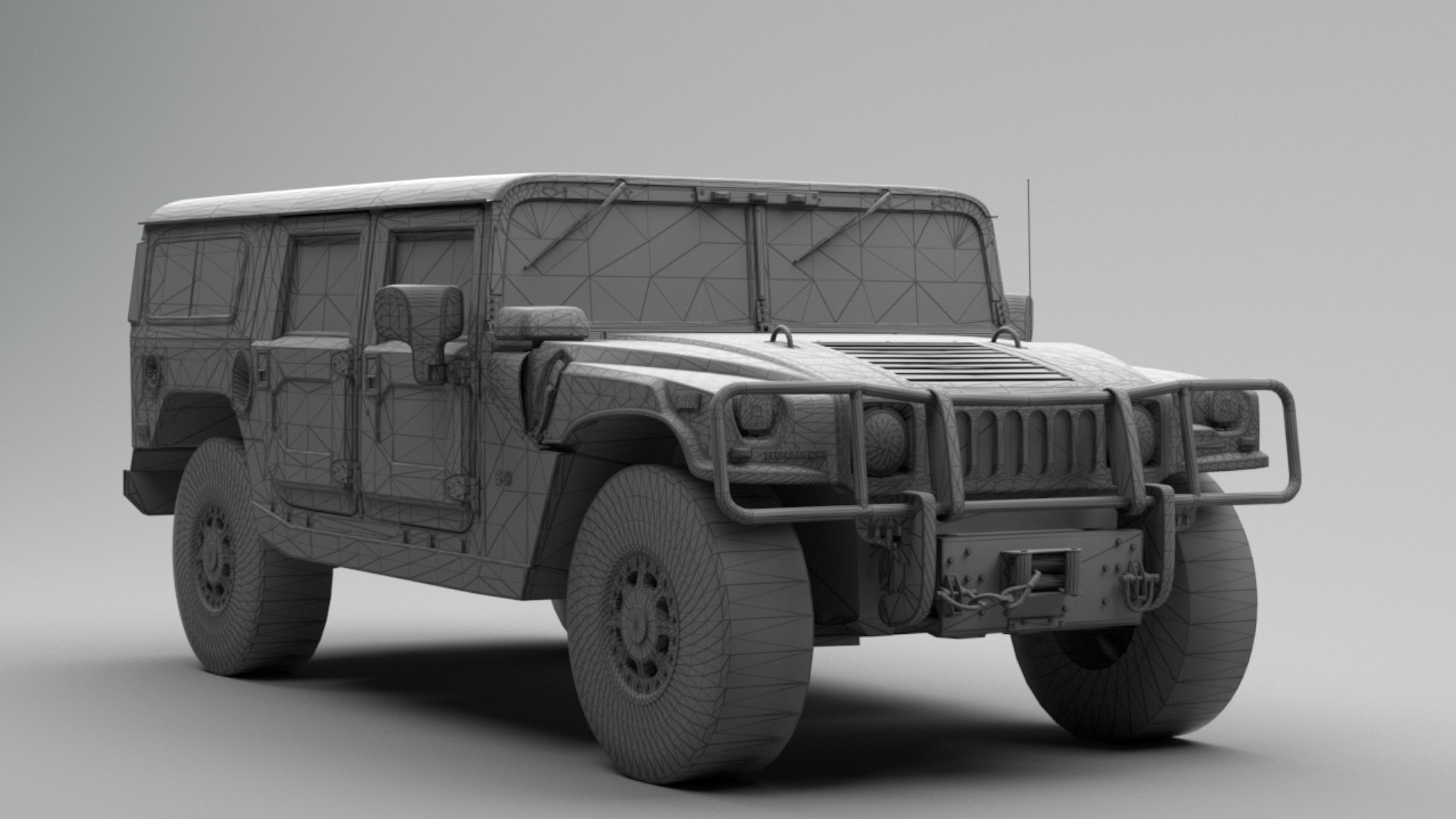 Hummer H1 Alpha White Model - TurboSquid 1753334
