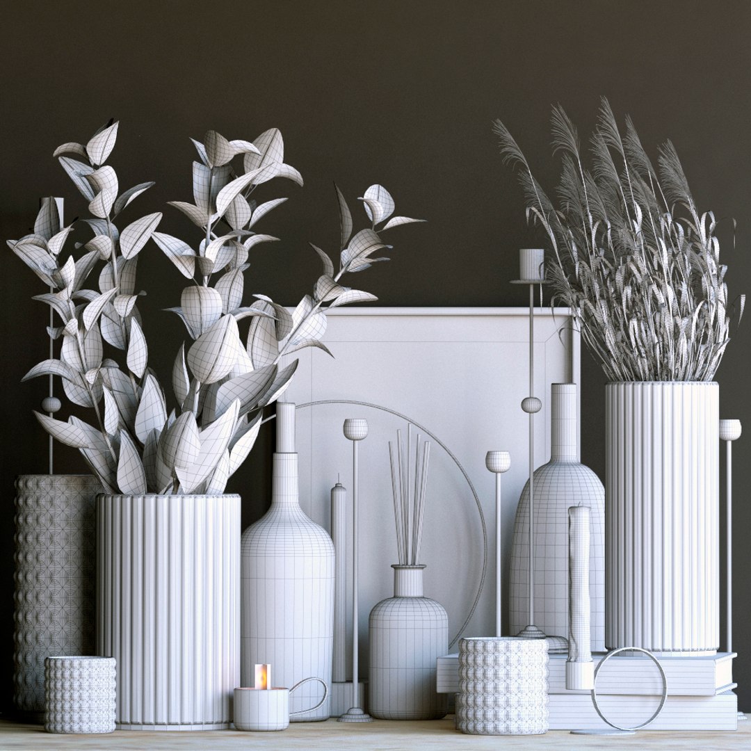 3D Decor Set - TurboSquid 1470404