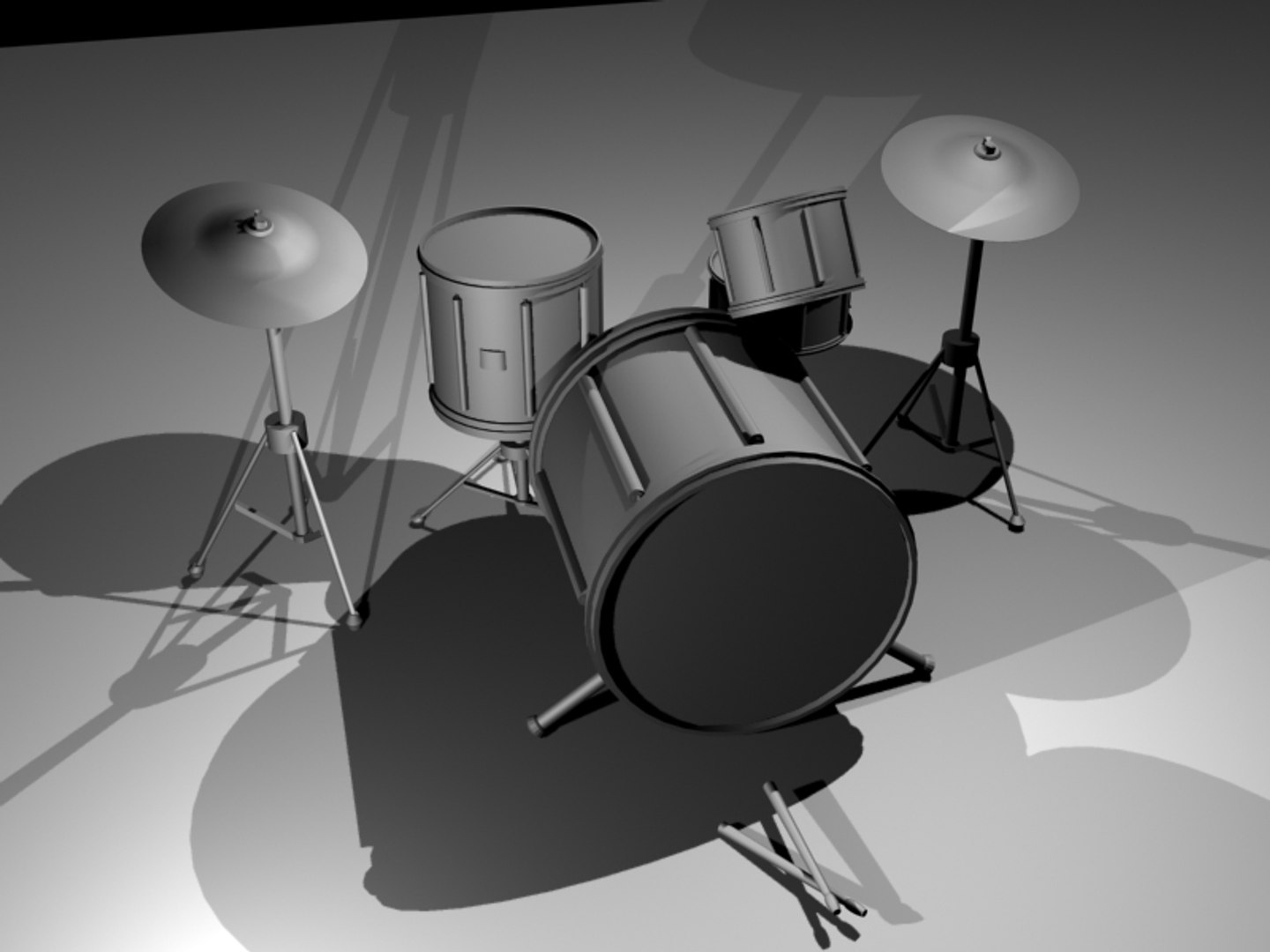 3d Drumset Drum