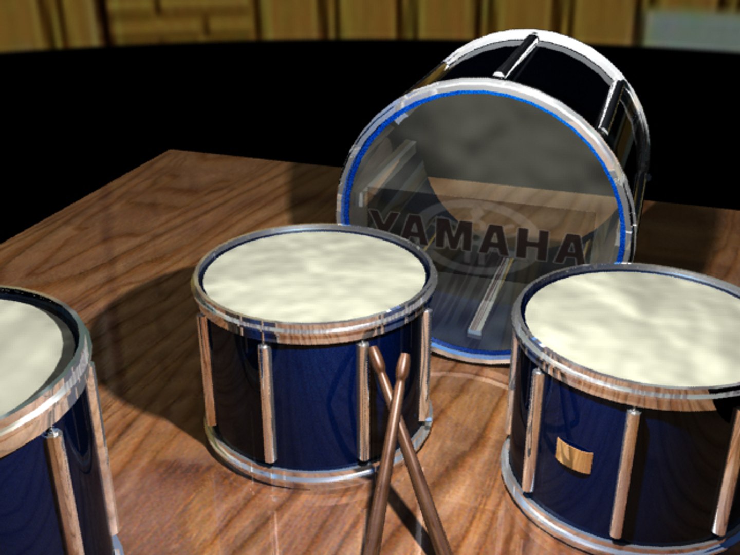 3d Drumset Drum