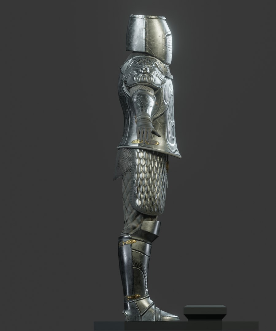 Templar Knight Armor Character 3D Model - TurboSquid 1558107