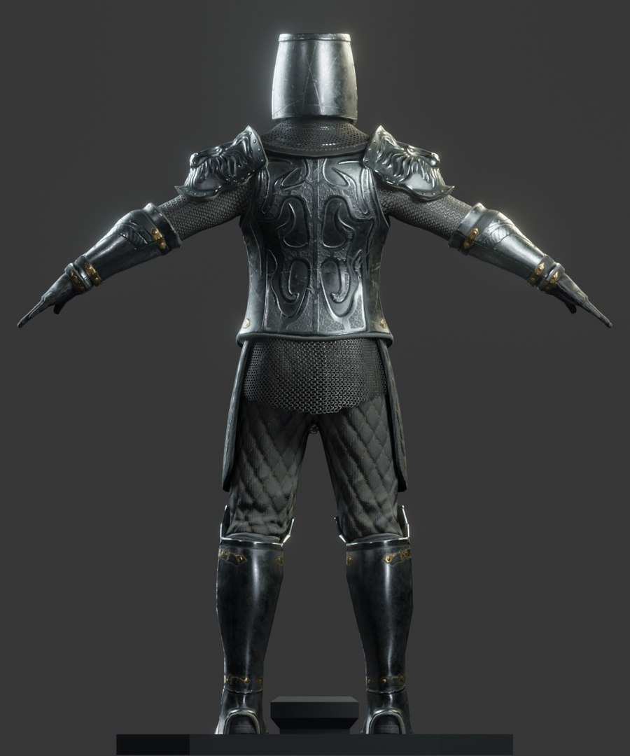 Templar Knight Armor Character 3D Model - TurboSquid 1558107