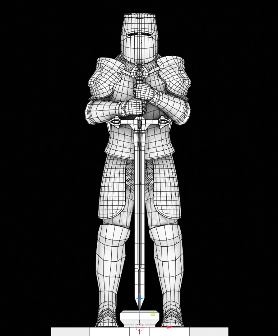 Templar knight armor character 3D model - TurboSquid 1558107