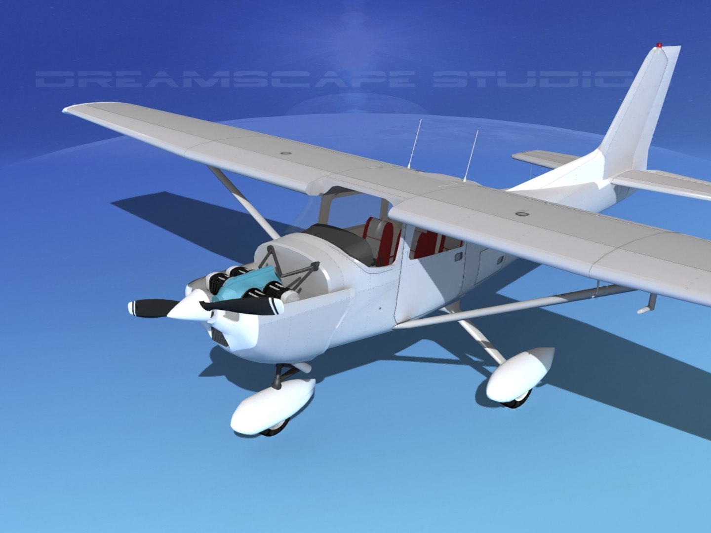 3d Model Cessna 172 Skyhawk 1976