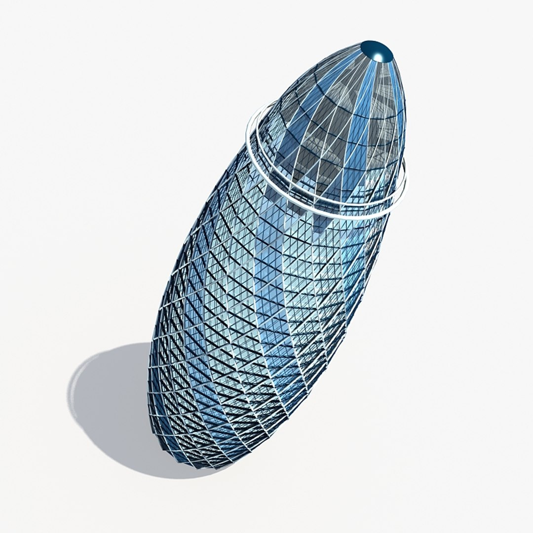 3ds Max Gherkin Building