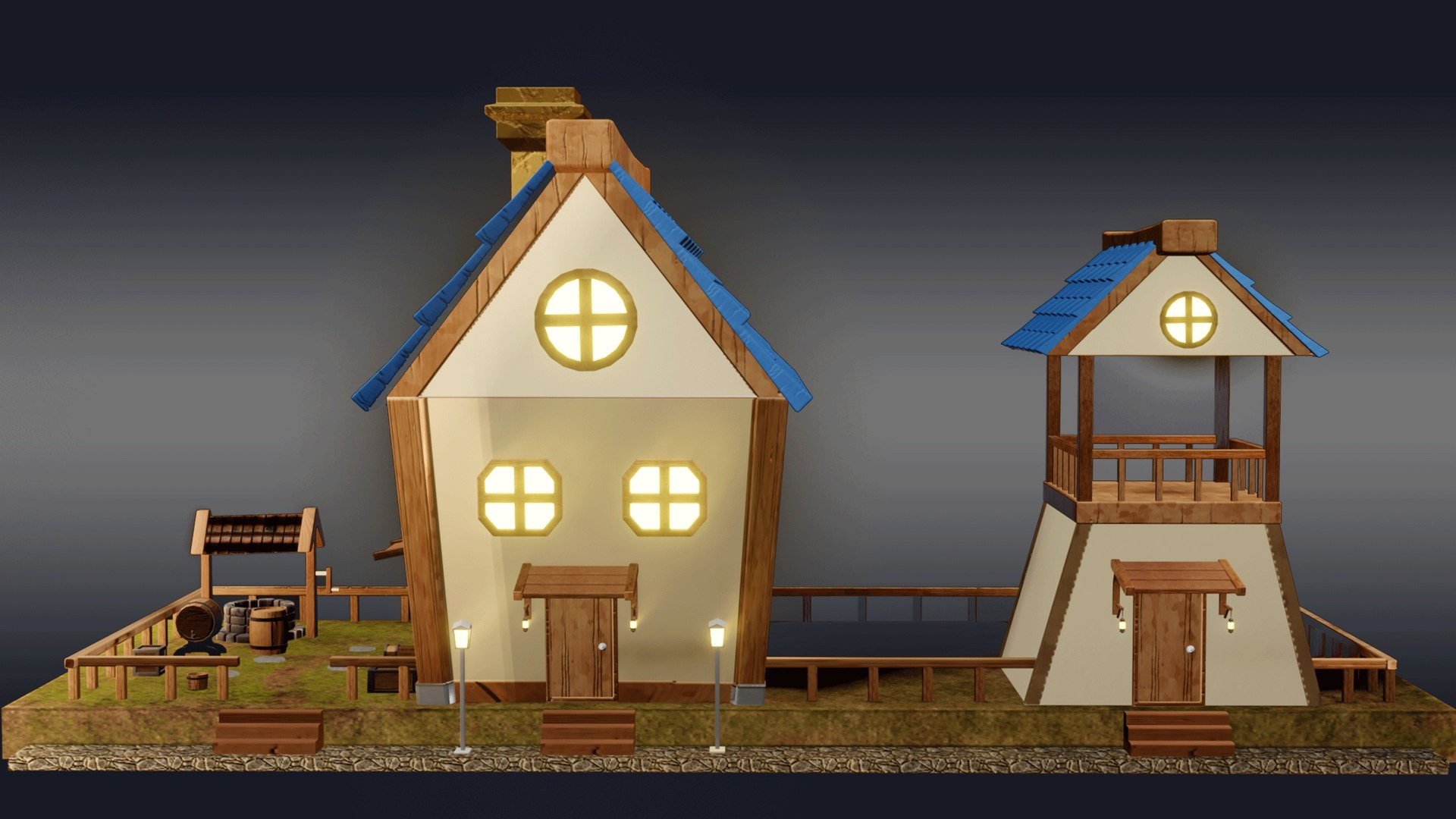 3D Cartoonish House 3D Model - TurboSquid 2124003