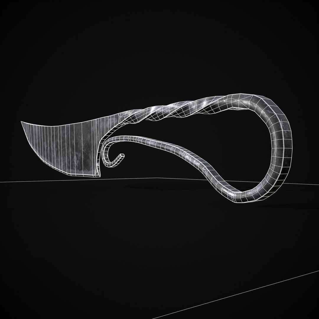 Medieval Iron Twisted Dagger 3D - TurboSquid 2010599