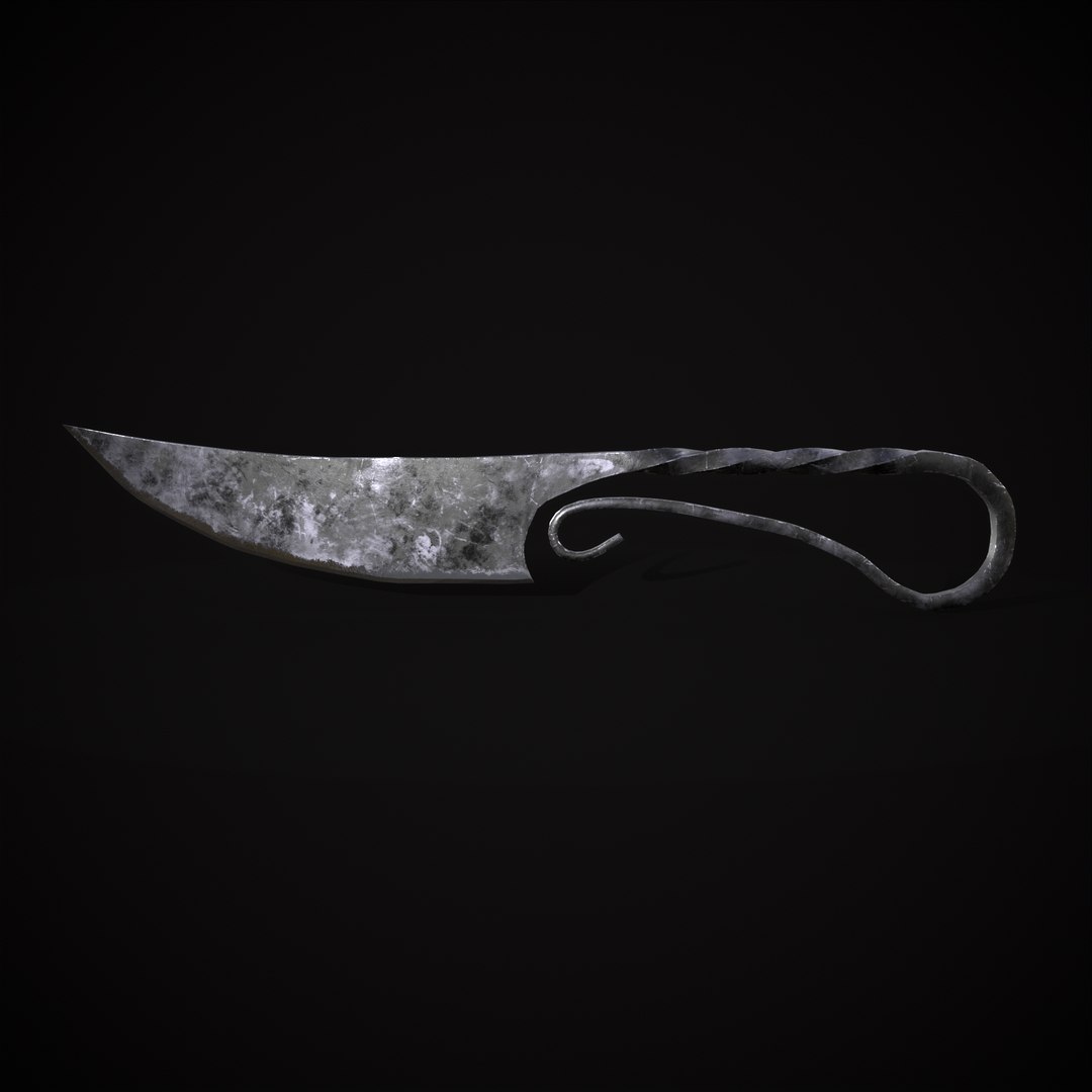 Medieval Iron Twisted Dagger 3D - TurboSquid 2010599