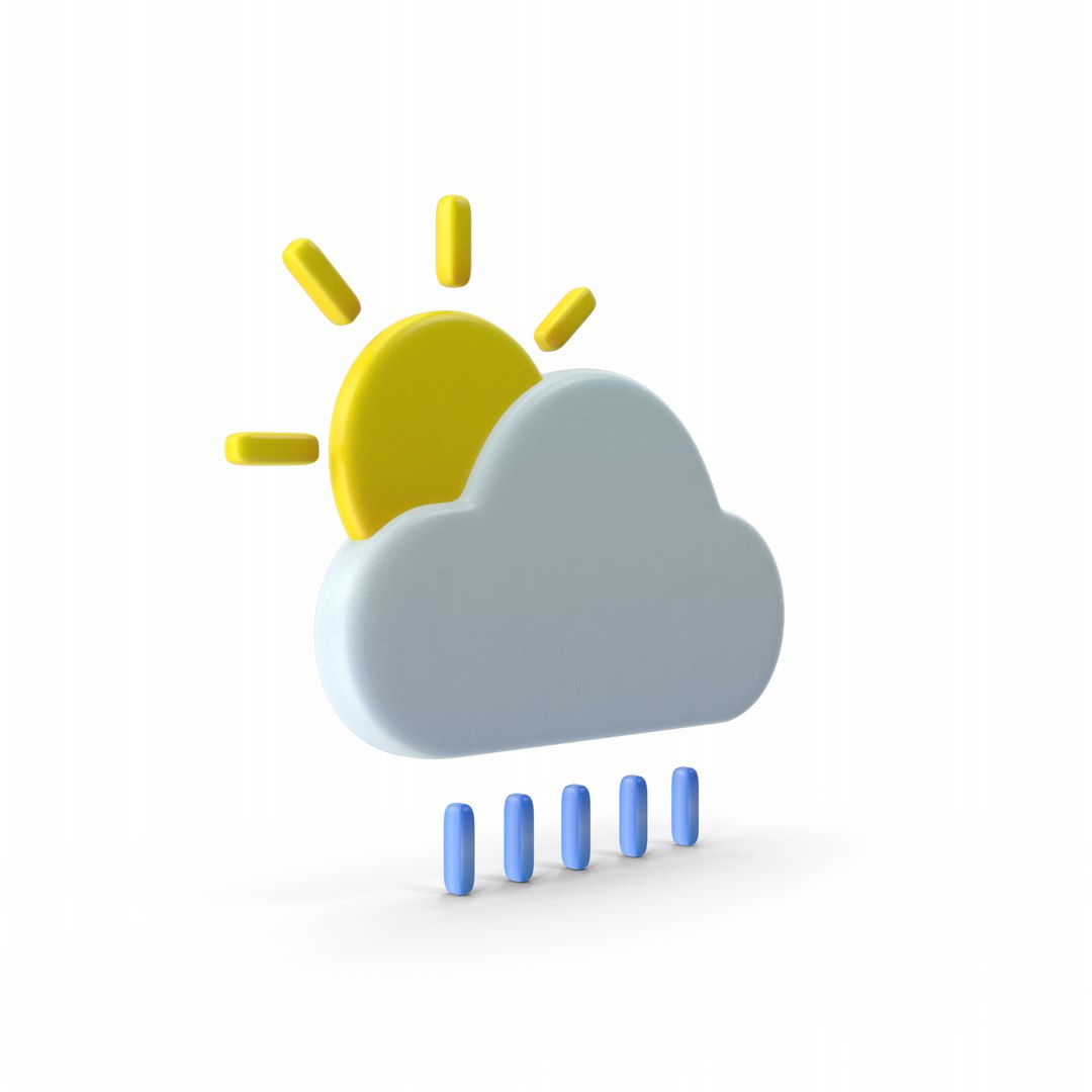 Weather Icon 3D Model - TurboSquid 2320198