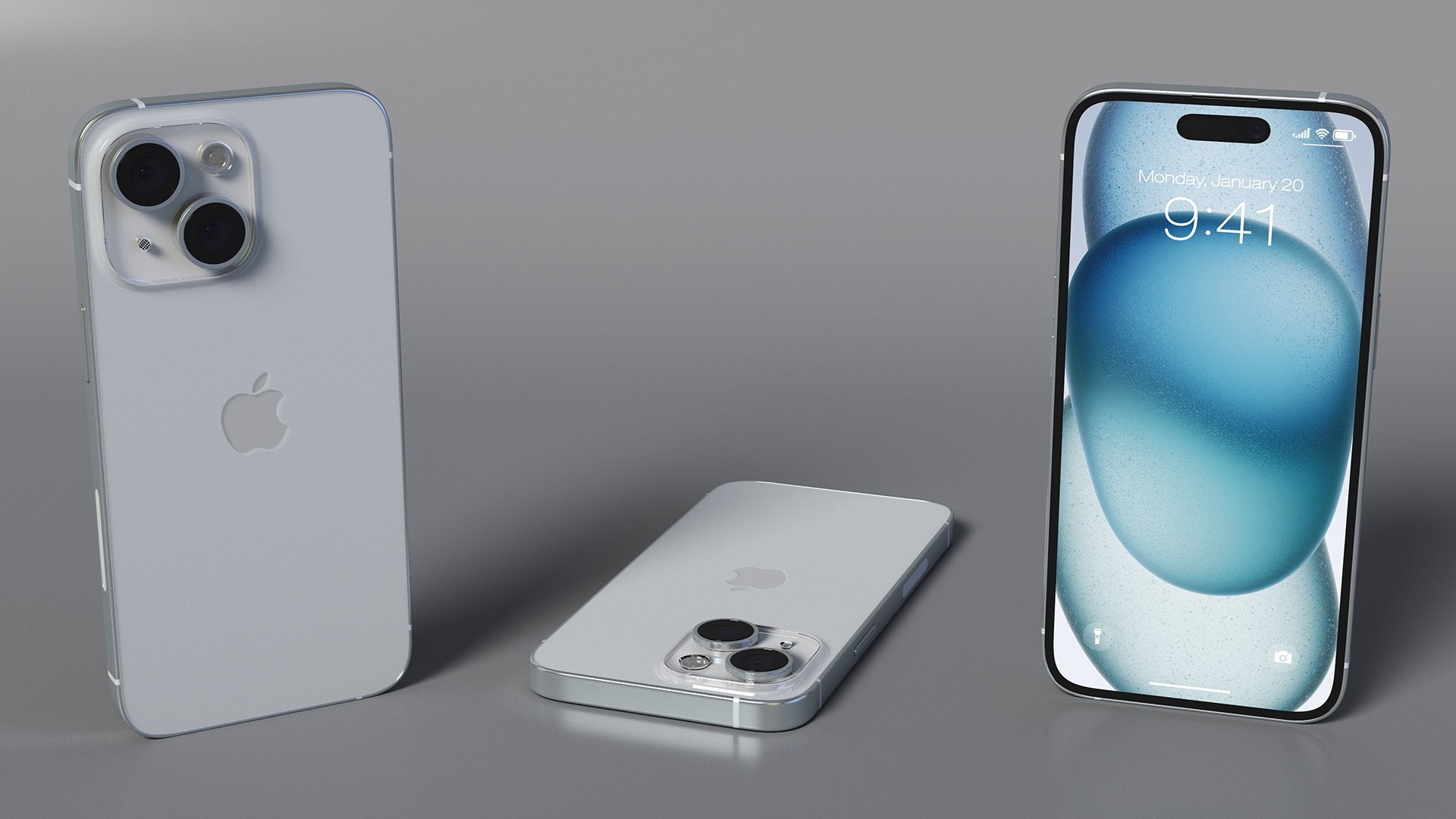 3D IPhone 15 Blue model - TurboSquid 2143566