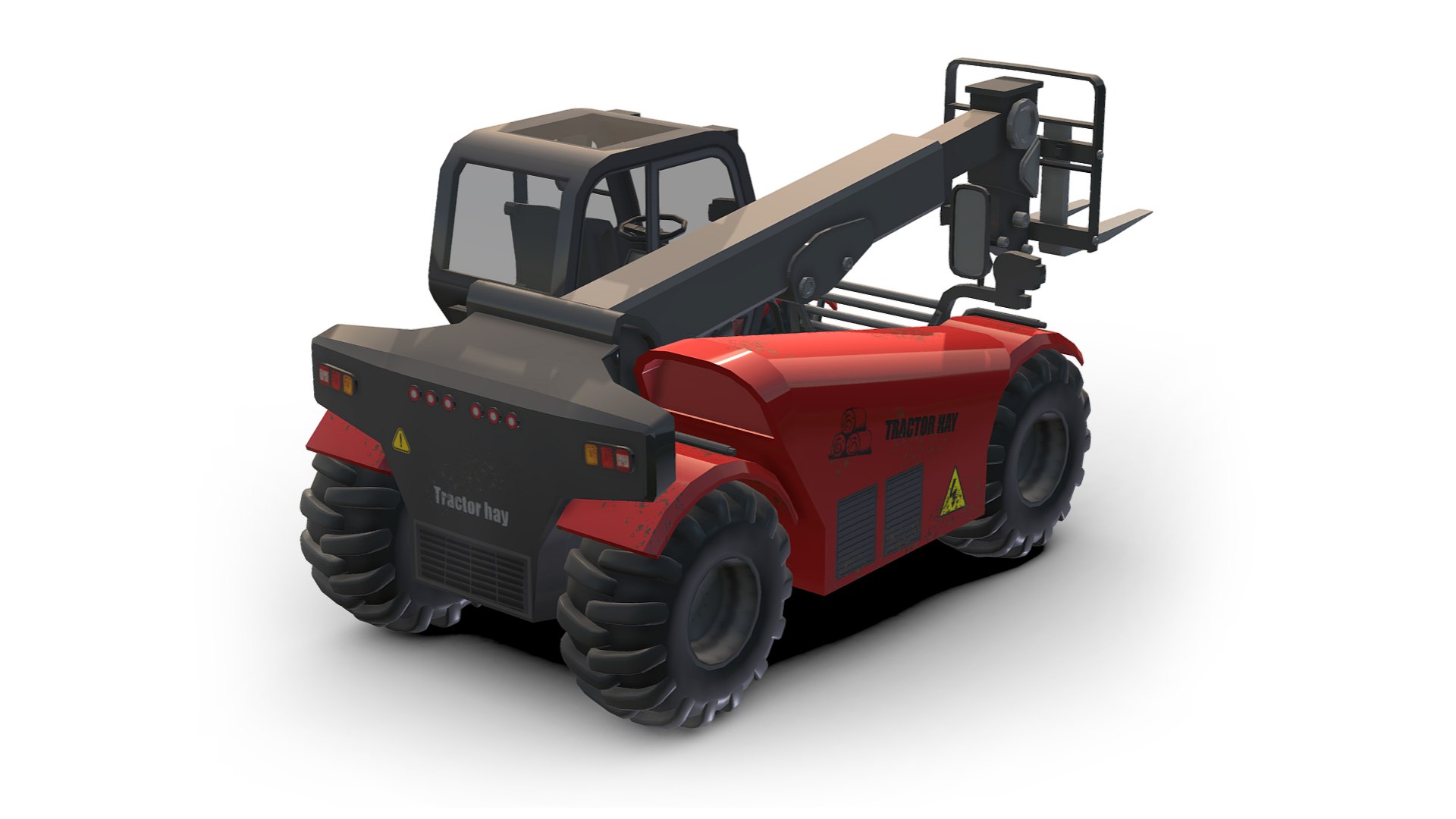 3D Model Tractor Hay - TurboSquid 2133446